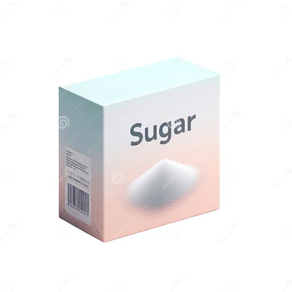 Sugar Package Isolated on White Transparent Background Stock ...