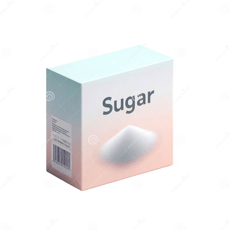 Sugar Package Isolated on White Transparent Background Stock ...