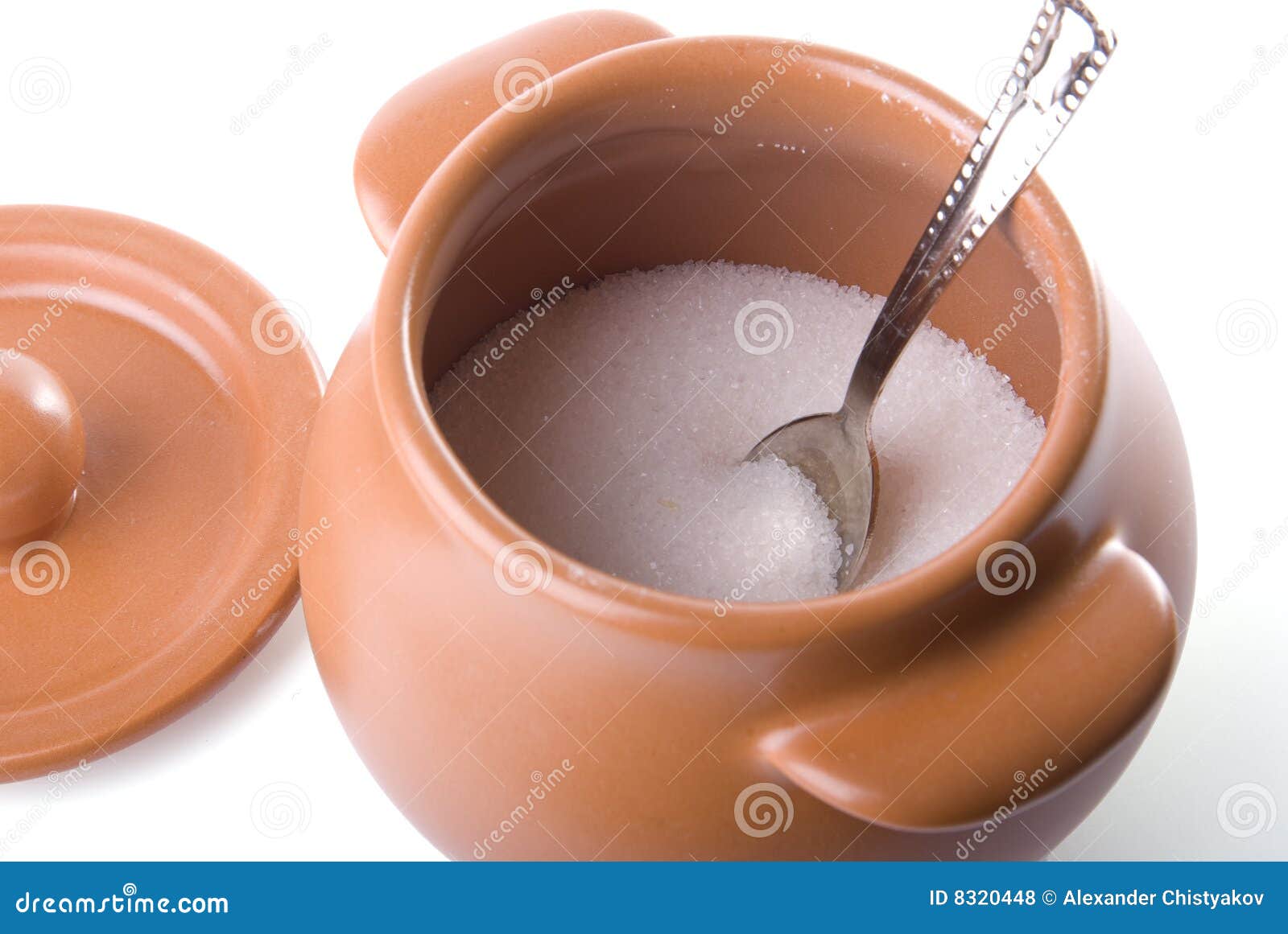 The sugar pot stock photo. Image of steel, sugar, sweet - 8320448
