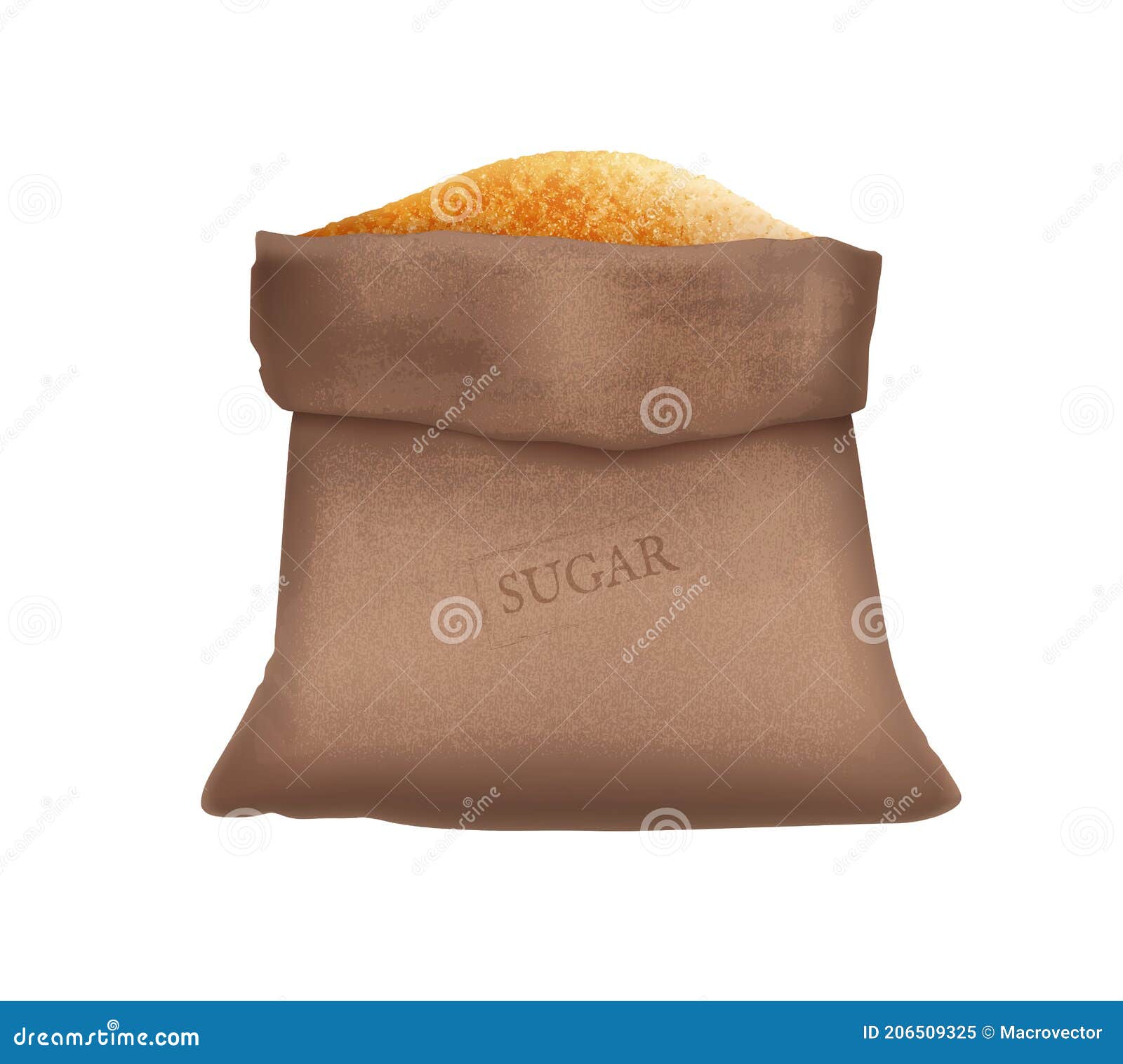 Sugar Realistic Illustration Stock Illustration - Illustration of plant ...