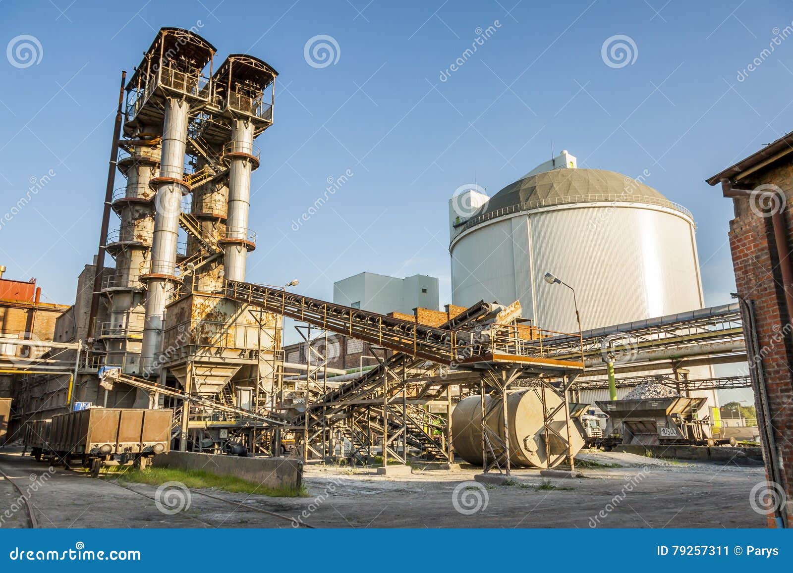 Sugar refinery - Poland. stock image. Image of production - 79257311