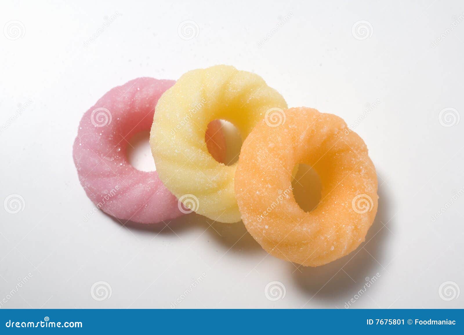 Sugar rings stock image. Image of pink, candy, sweets - 7675801