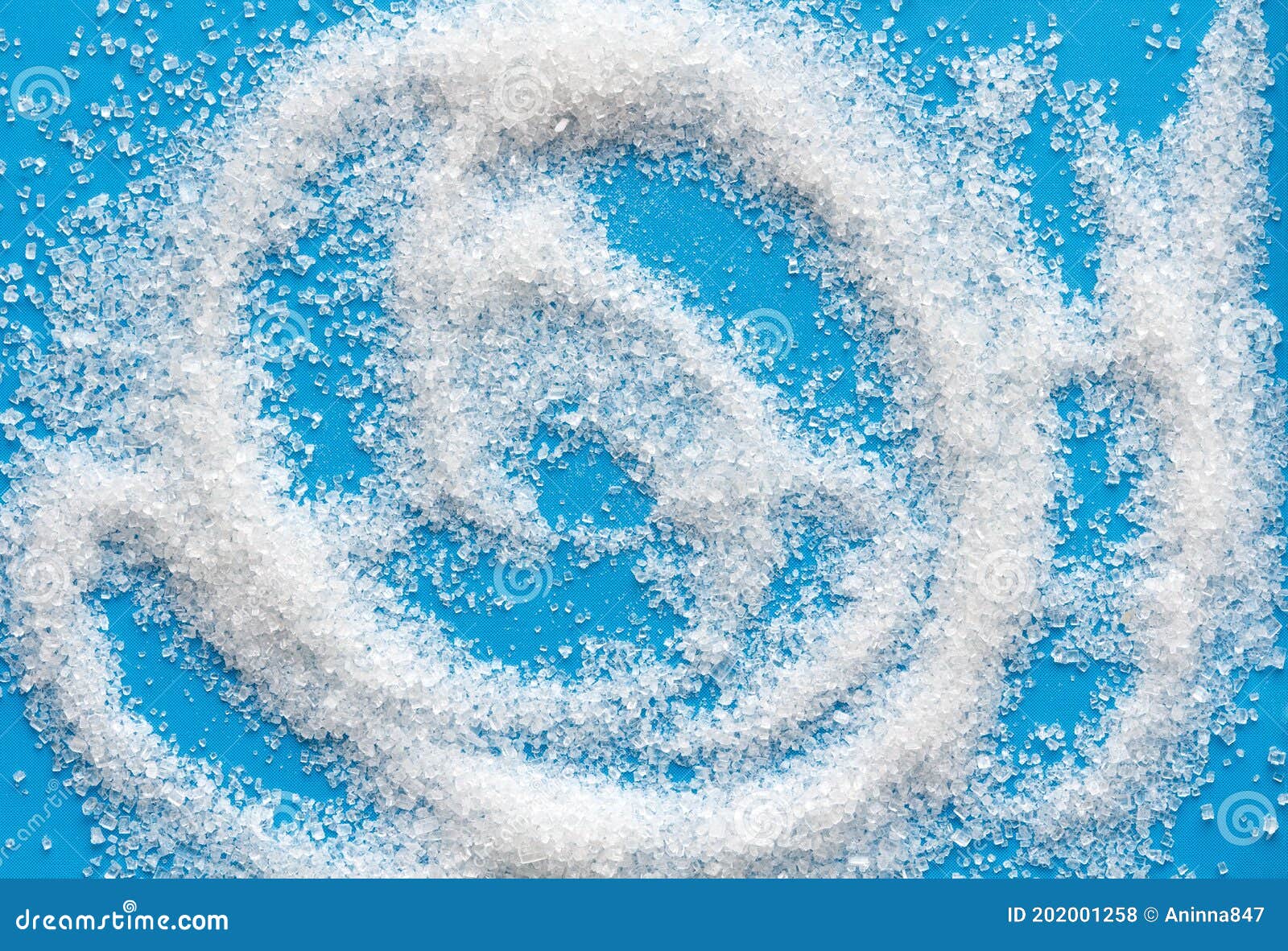 Sugar Sand on a Bright Blue Background Stock Photo - Image of natural ...