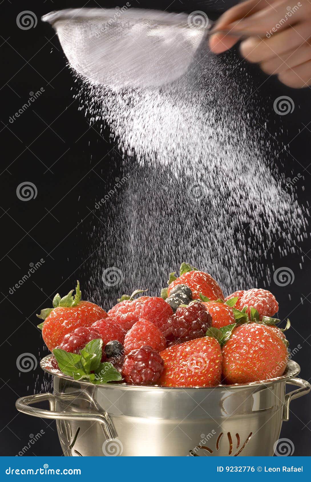 Sugar sift stock photo. Image of flour, strawberry, confectioneries ...