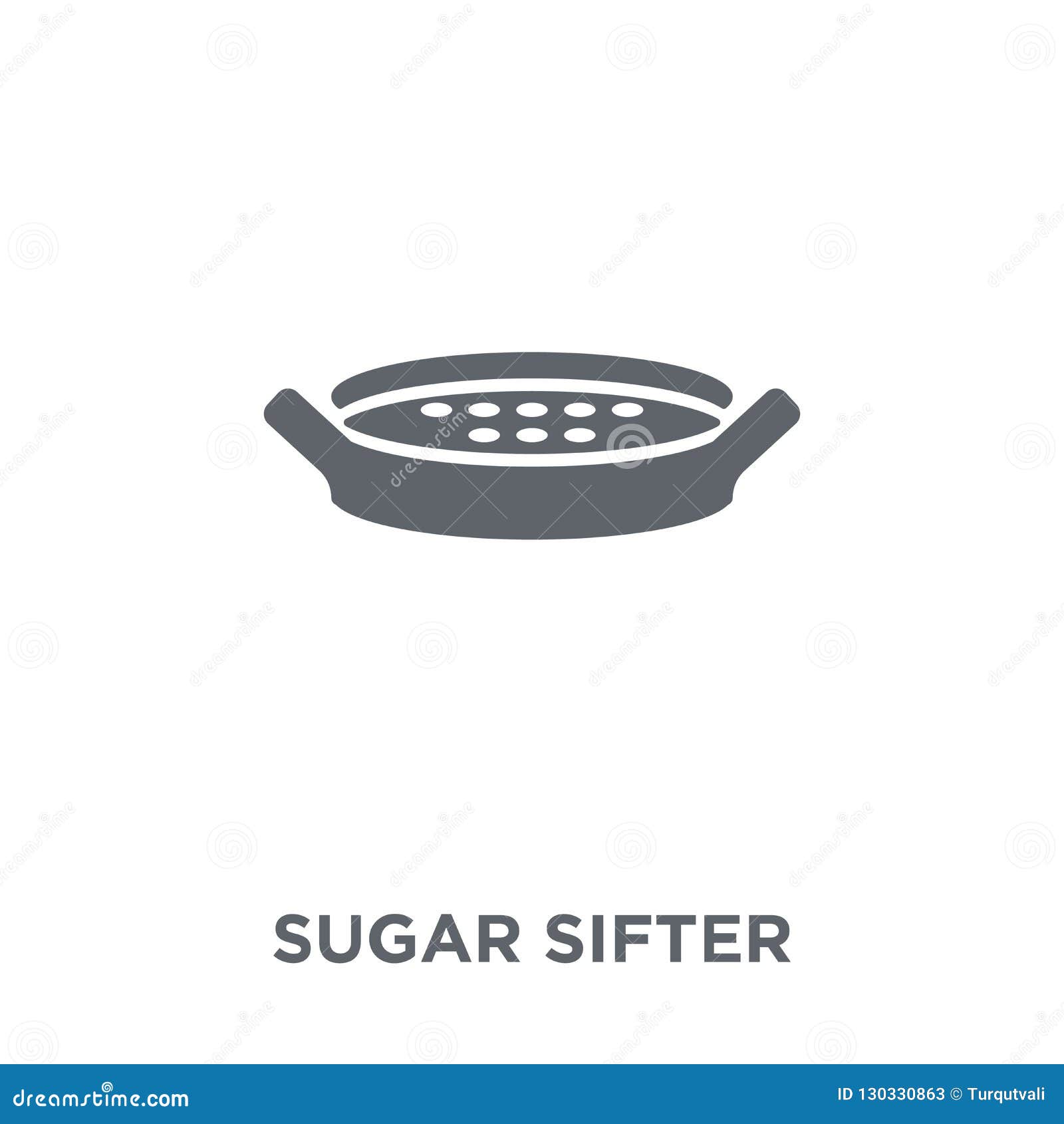 Sugar Sifter Icon. Trendy Sugar Sifter Logo Concept On White Background ...