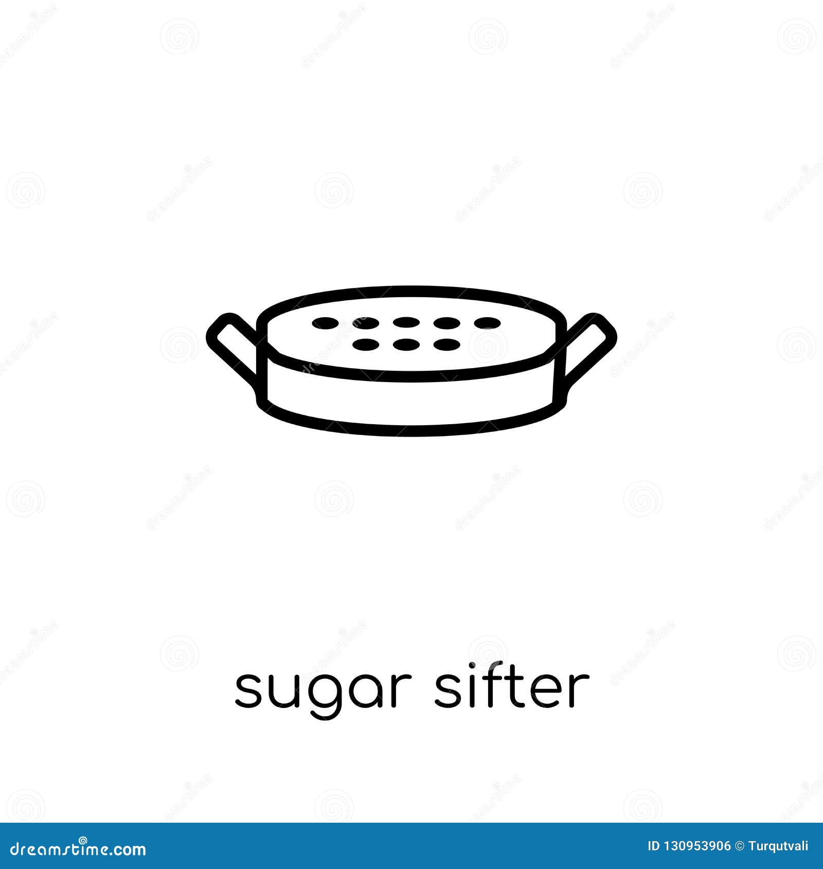 Sugar Sifter Icon from Kitchen Collection. Stock Vector - Illustration ...