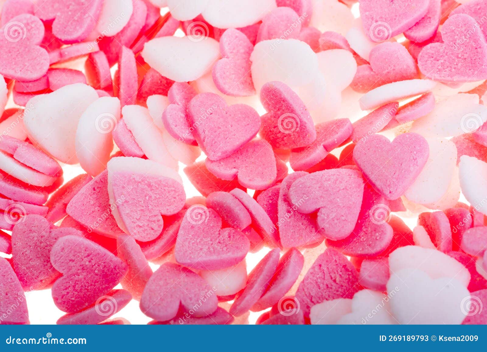 Sugar Small Hearts Isolated Stock Image - Image of bright, concept ...