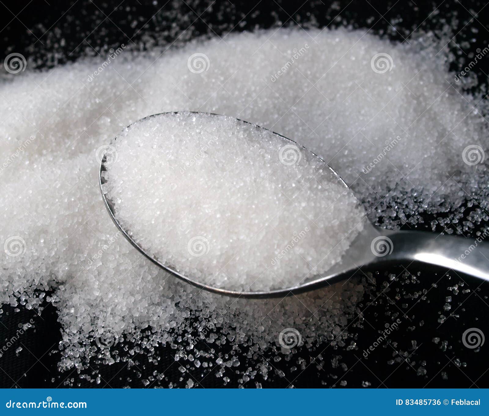 Sugar stock photo. Image of granulated, spoon, cooking - 83485736