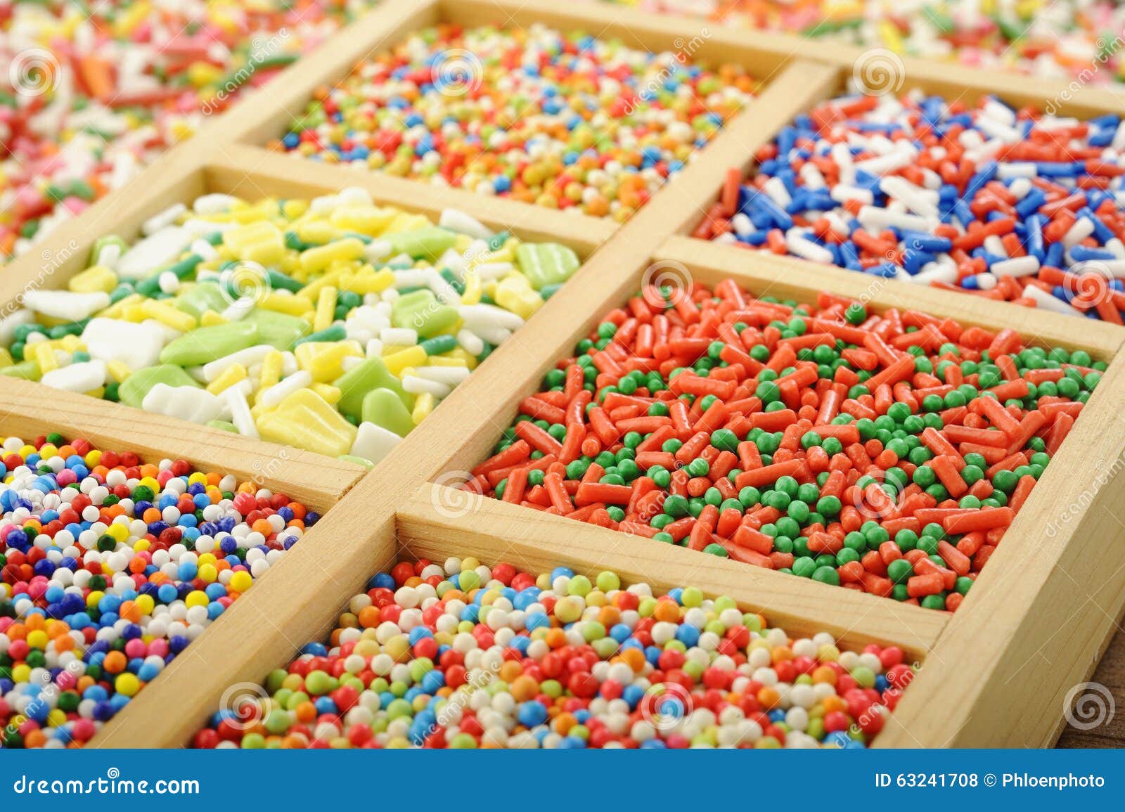Sugar Spreading Pastry and Rainbow Sprinkles Stock Photo - Image of ...
