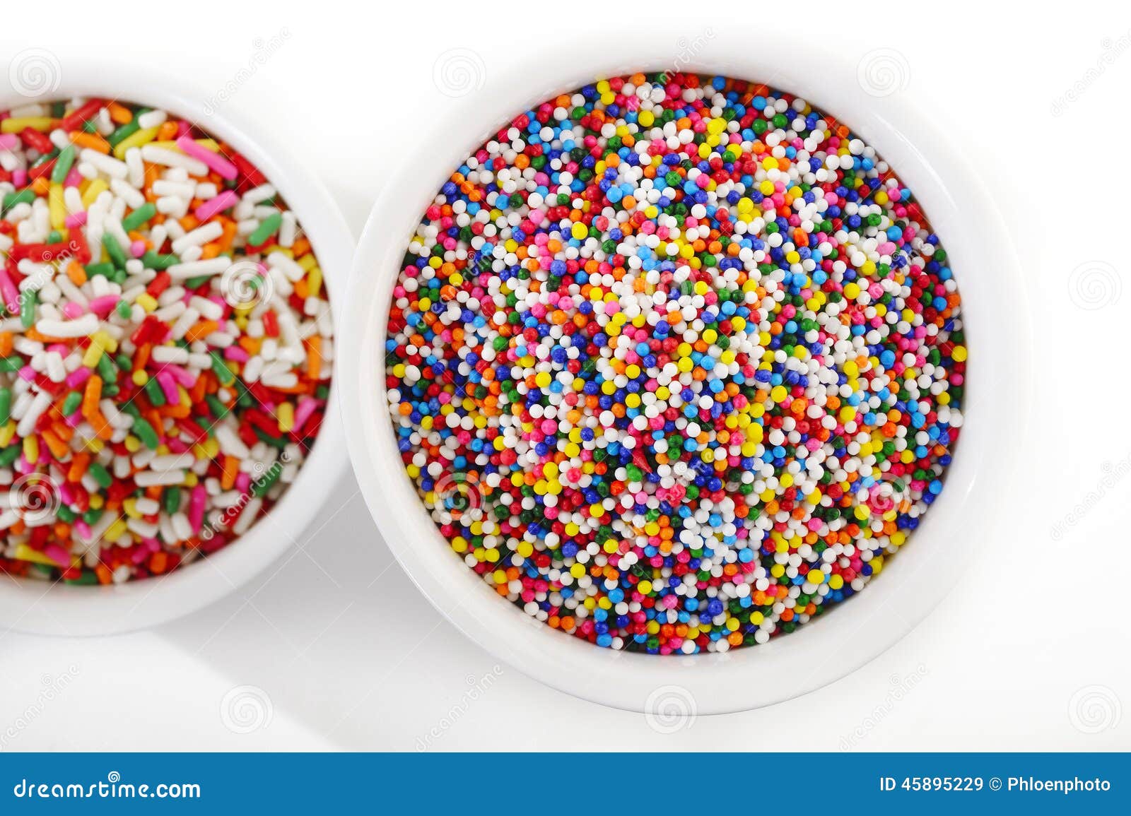 Sugar Spreading Rainbow Sprinkles Cup White Stock Photos - Free ...