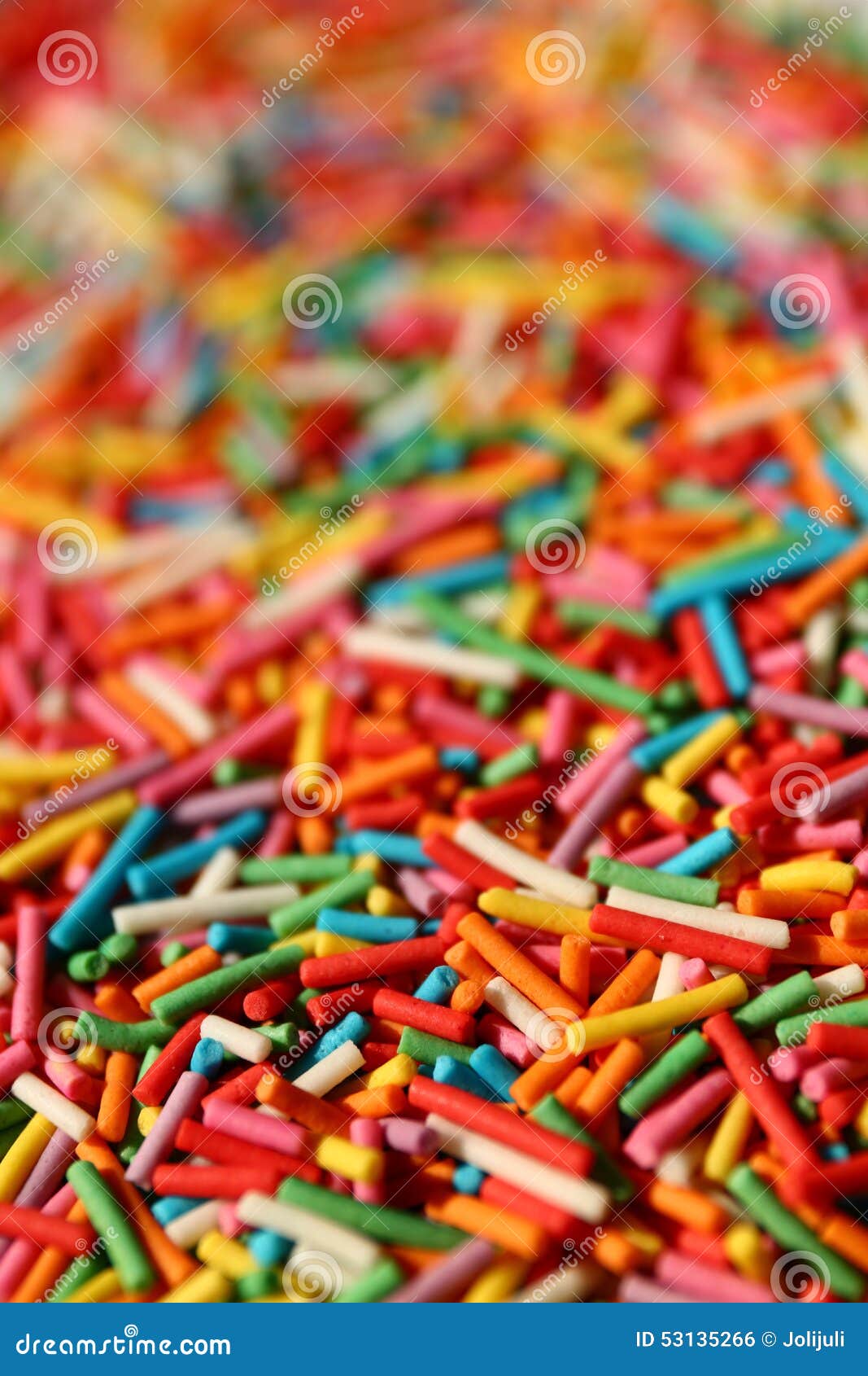 Sugar sprinkles stock photo. Image of pattern, depth - 53135266