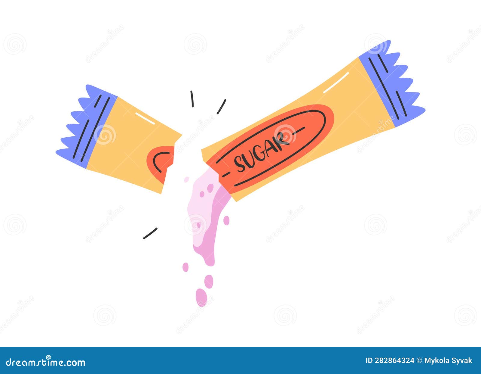 Sugar Stick Icon stock vector. Illustration of stick - 282864324