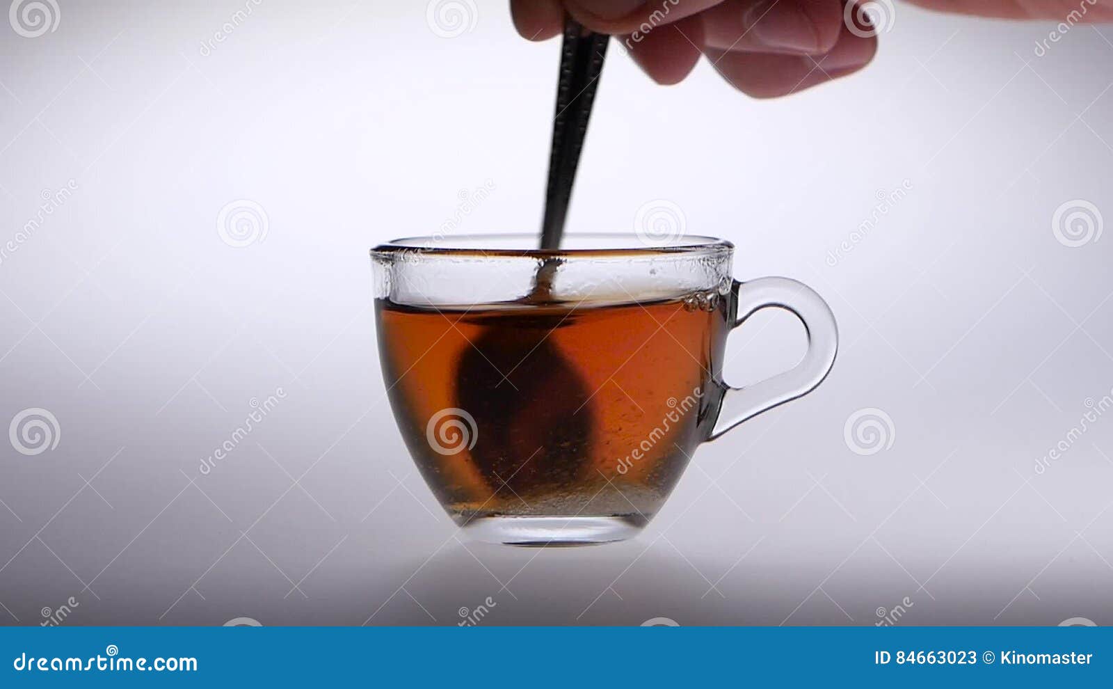 Sugar Stir in a Cup with Tea of a Spoon Stock Video - Video of ...