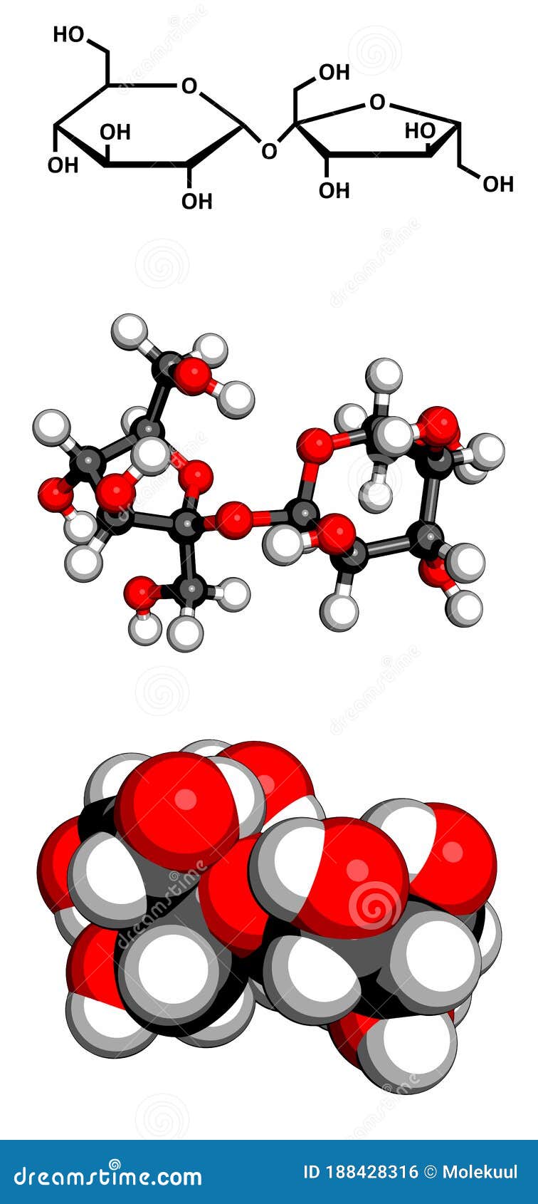 Sucrose, Saccharose, Sugar. Molecular Structure 3d Rendering ... Sucrose, Saccharose, Sugar. Molecular Structure 3d Rendering ...