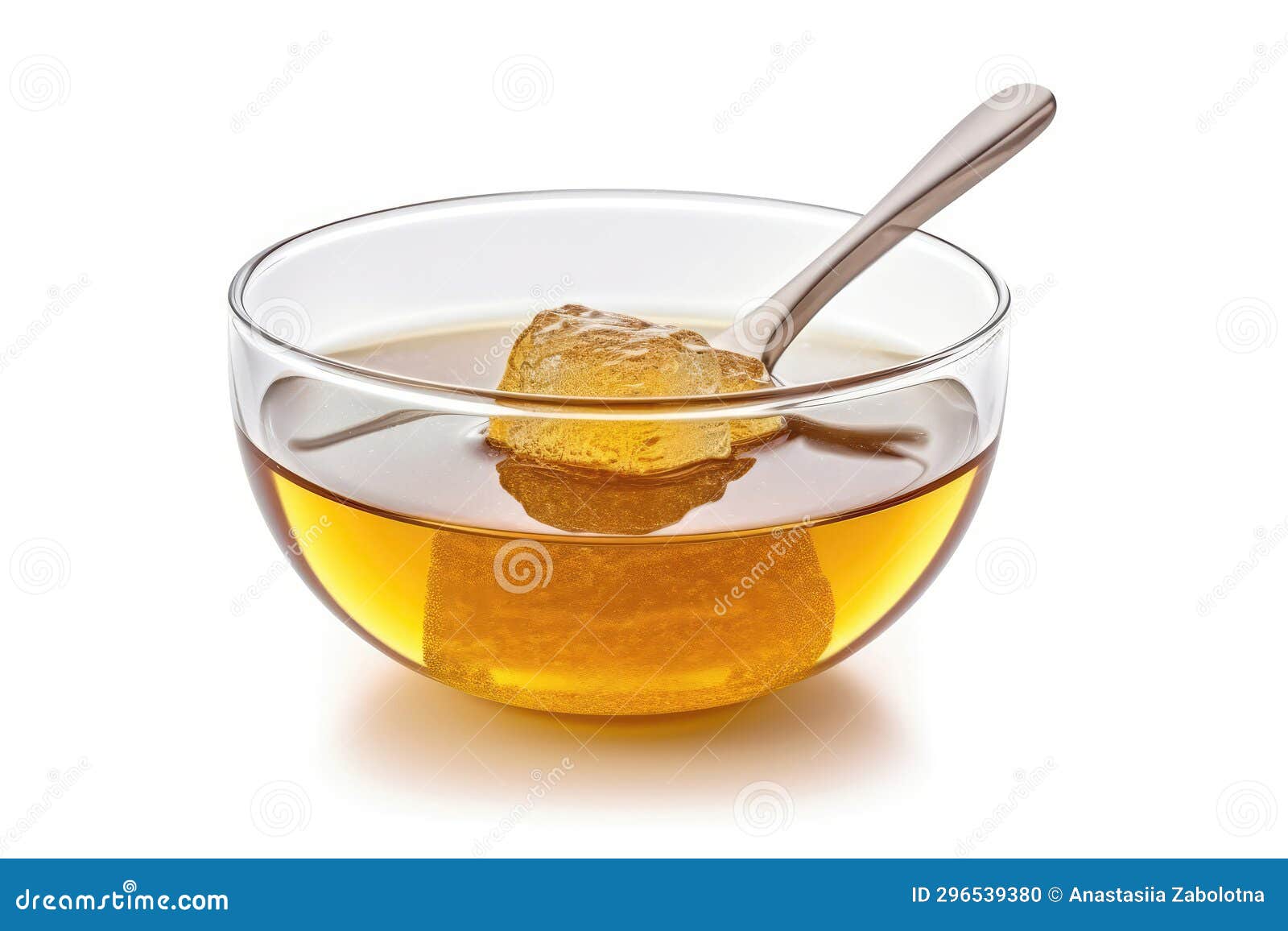 Sugar Syrup in Glass Bowl on White Background. Generative AI Stock ...