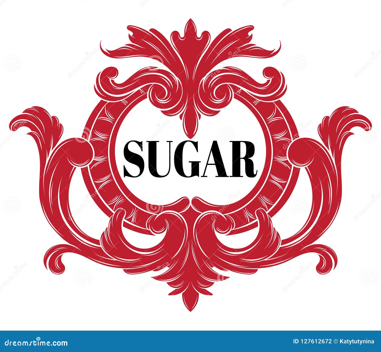 Sugar. Vector Hand Drawn Illustration of Frame Stock Vector ...