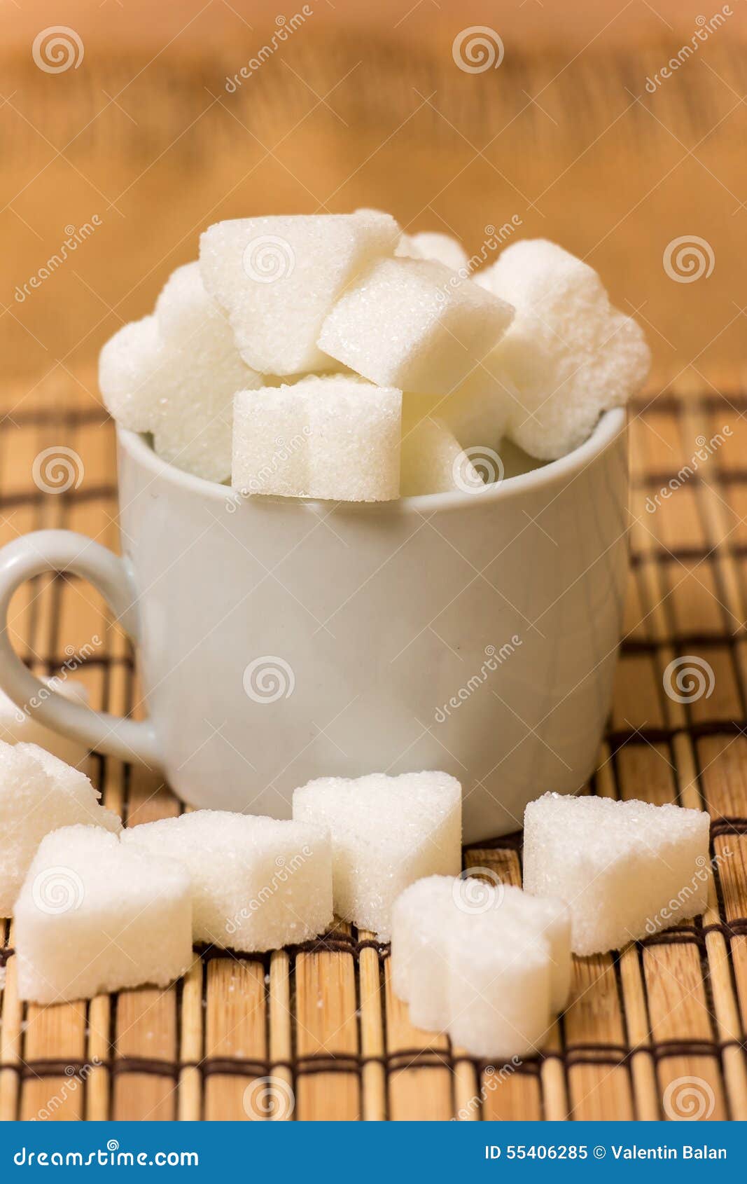 Sugar in a white cup stock image. Image of cooking, metal - 55406285