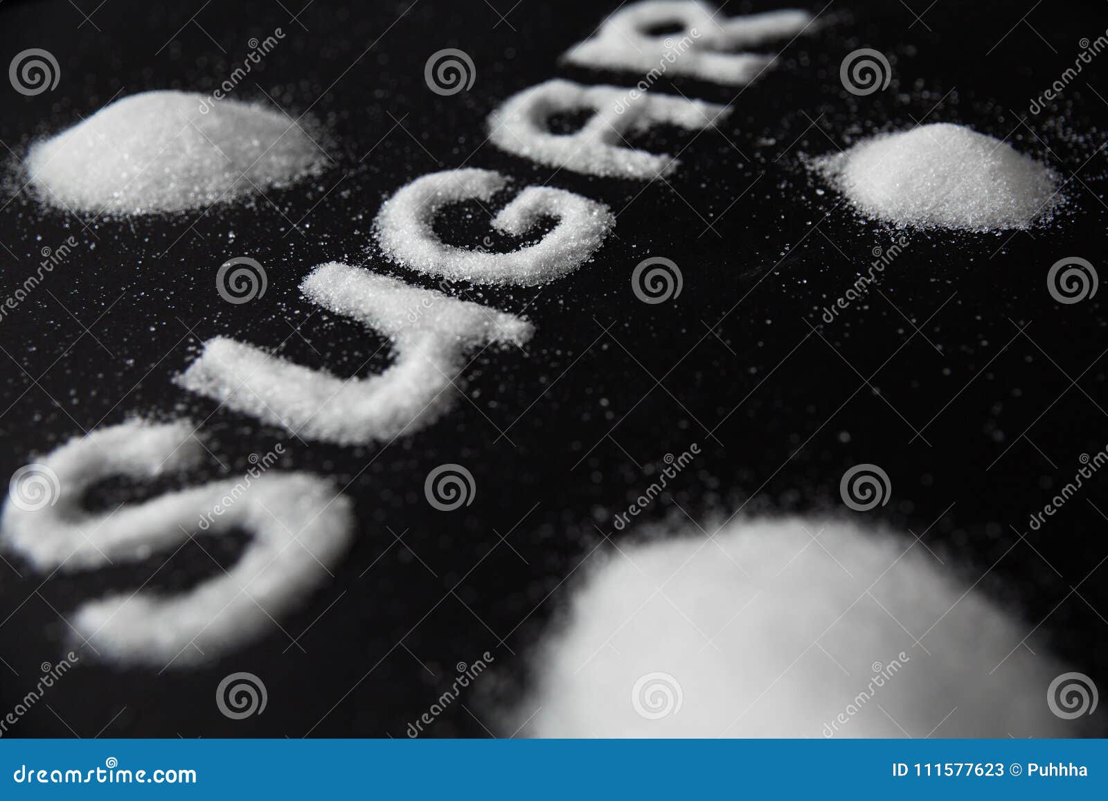 Sugar Word Sugar on Background Branco Imagem de Stock - Imagem de ...