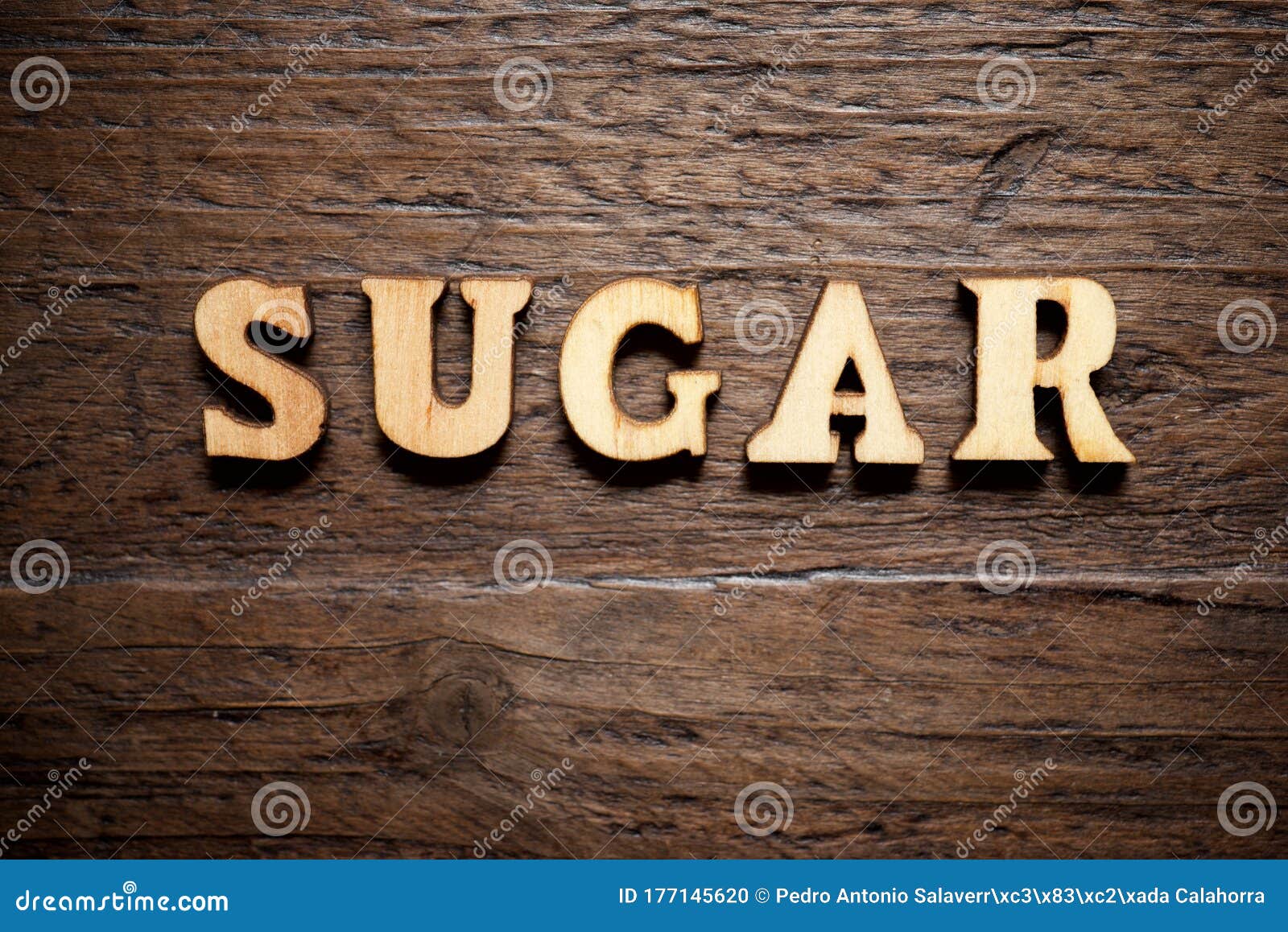 Sugar word view stock photo. Image of diet, shot, phrase - 177145620