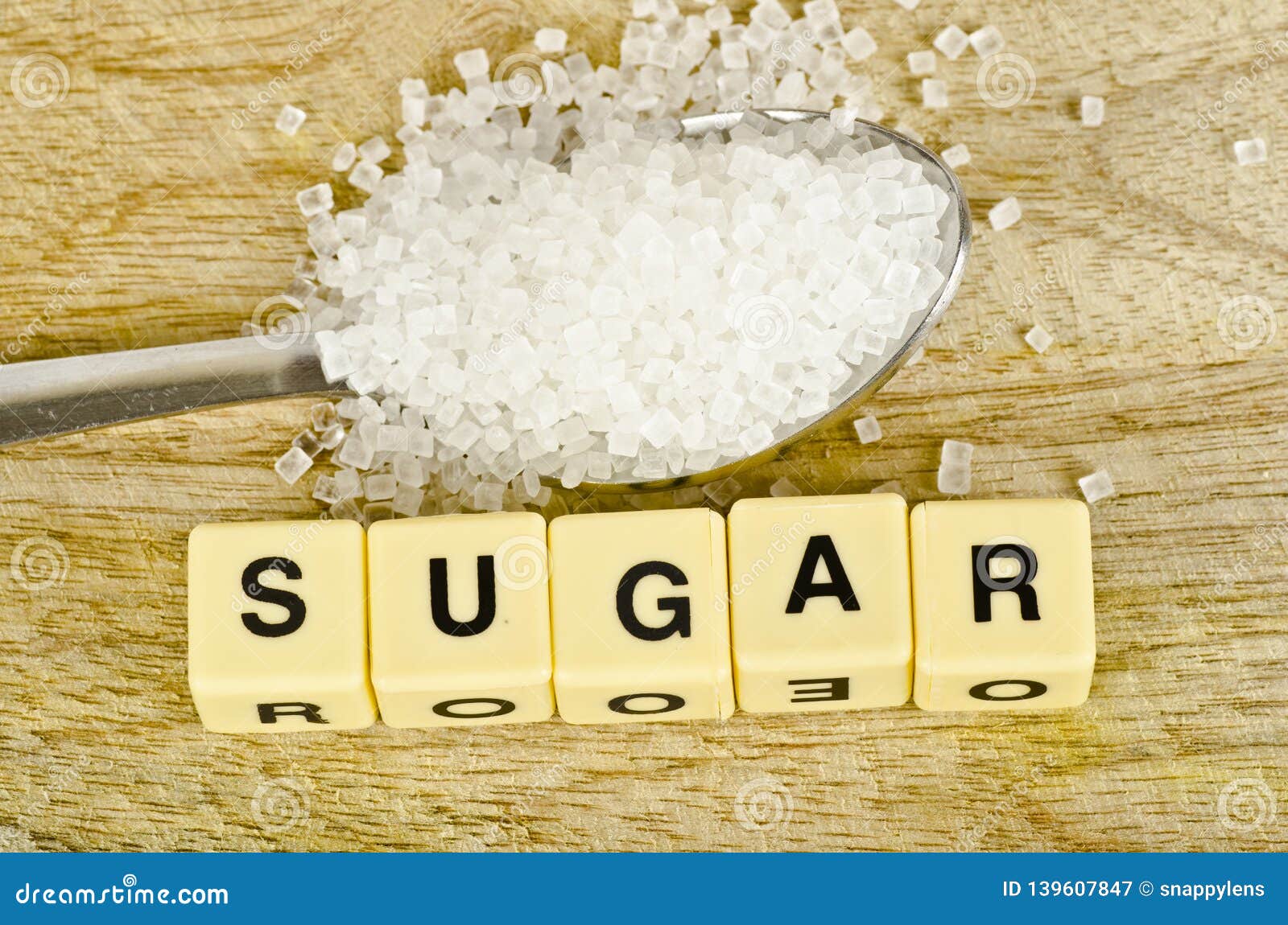 Sugar written with blocks stock image. Image of medical - 139607847