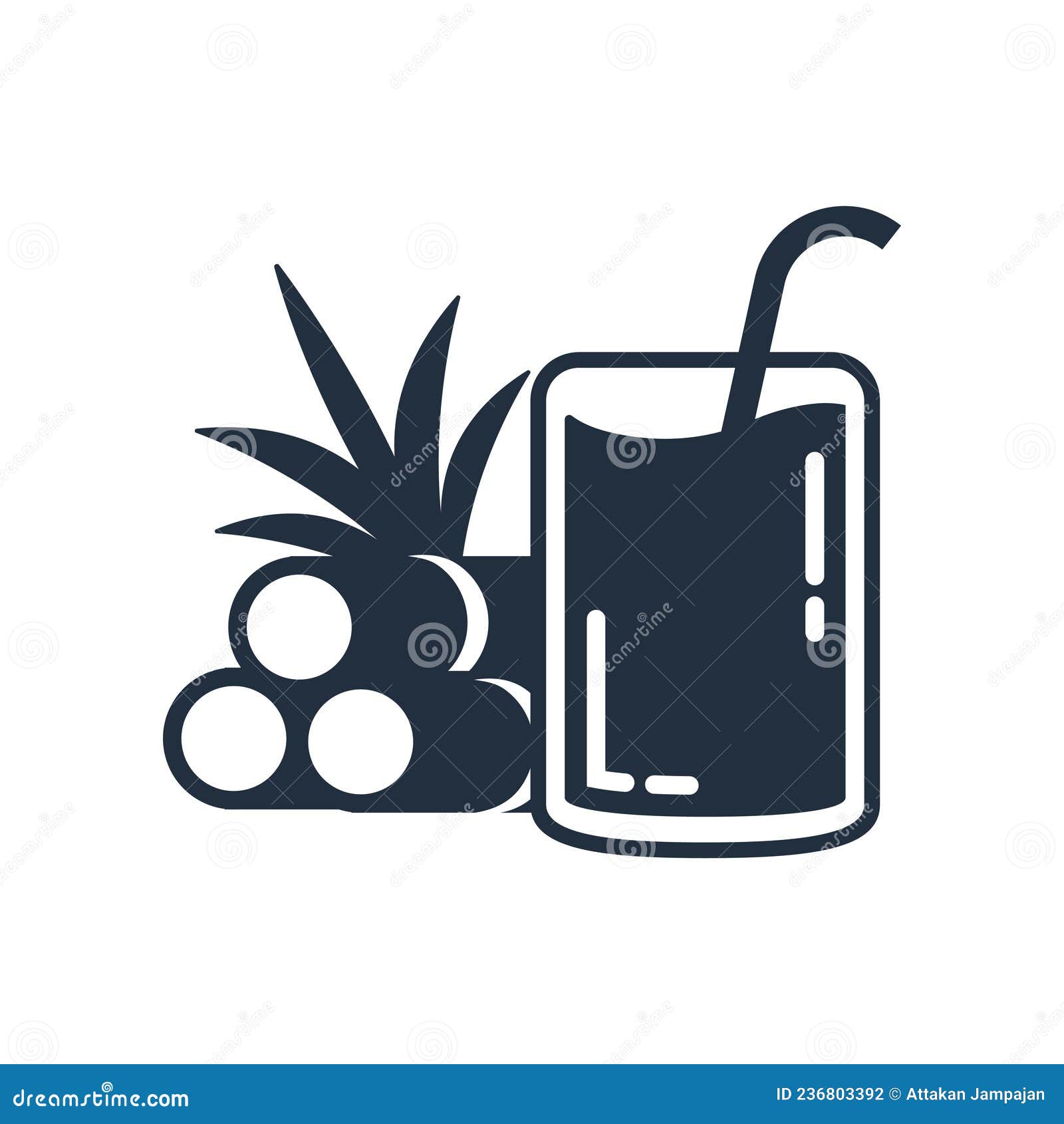 Sugarcane Juice Icon, Vector Stock Vector - Illustration of agriculture ...