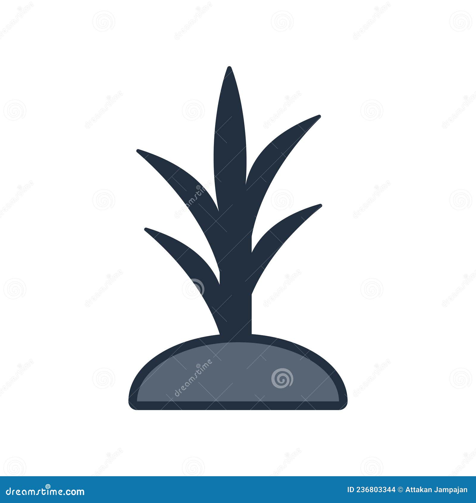 Sugarcane Sapling Icon, Vector . Stock Vector - Illustration of ...