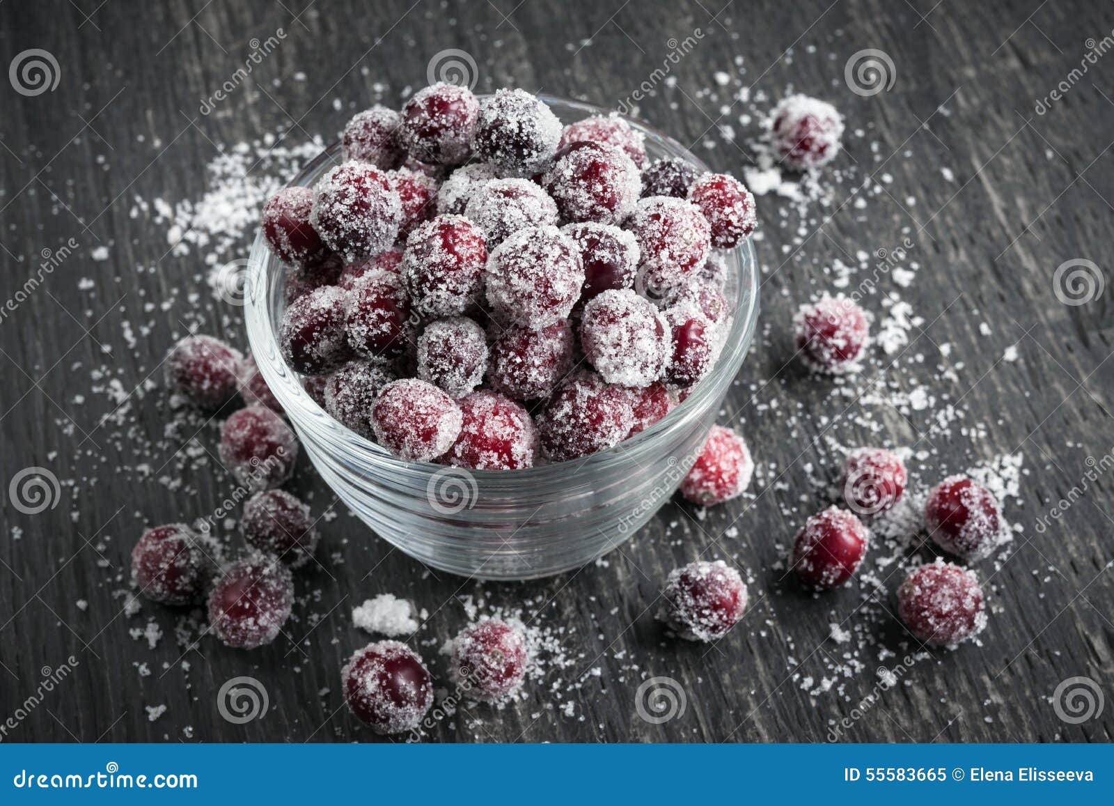 Sugared cranberries stock image. Image of view, coated - 55583665