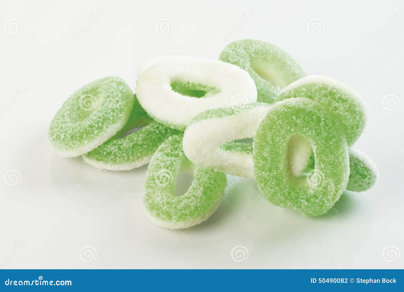 Sugared Jelly Rings, Close-up Stock Photo - Image of isolated, close ...