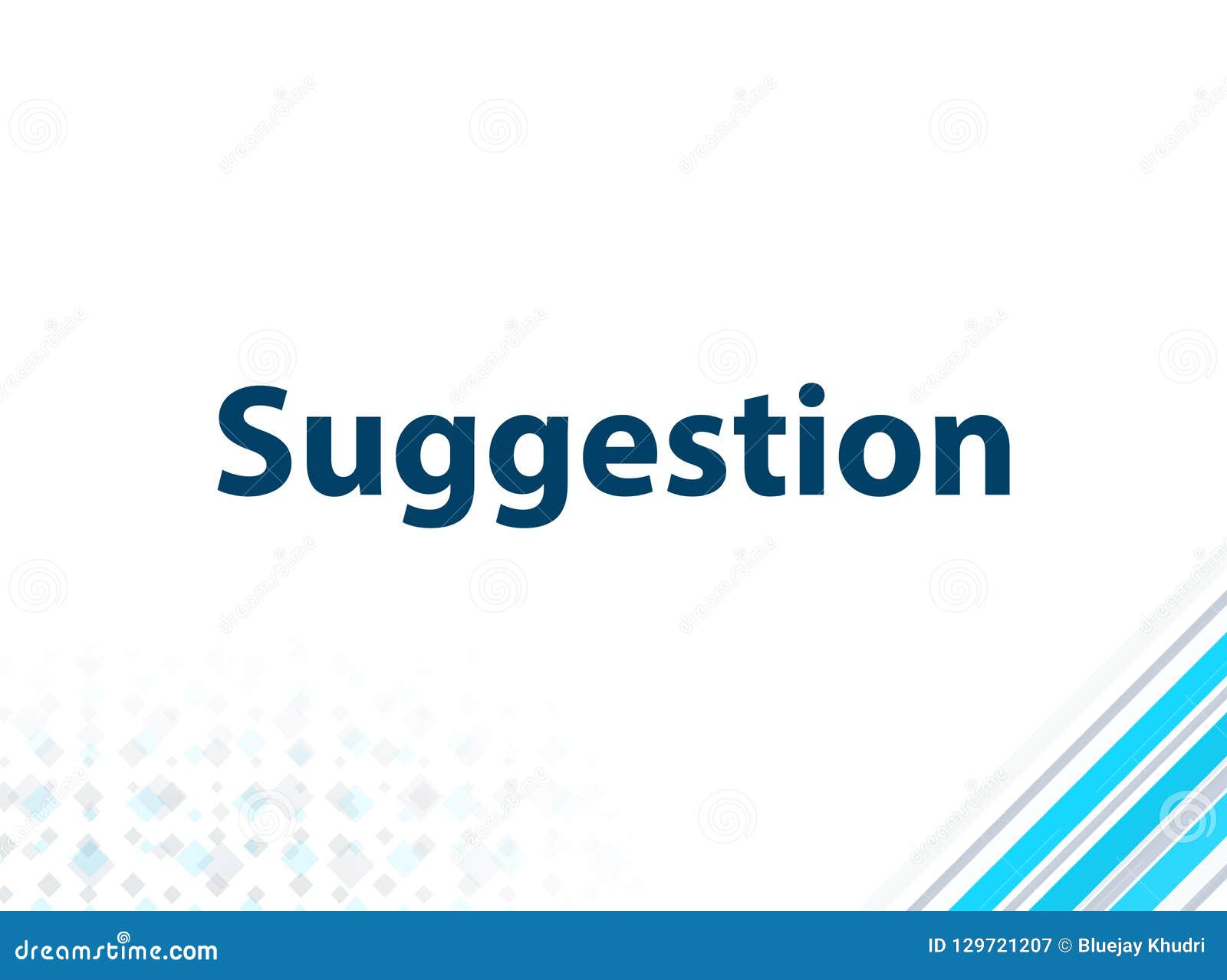 Suggestion Modern Flat Design Blue Abstract Background Stock ...