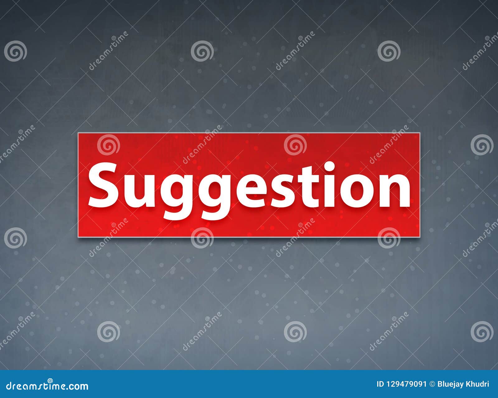 Suggestion Red Banner Abstract Background Stock Illustration ...