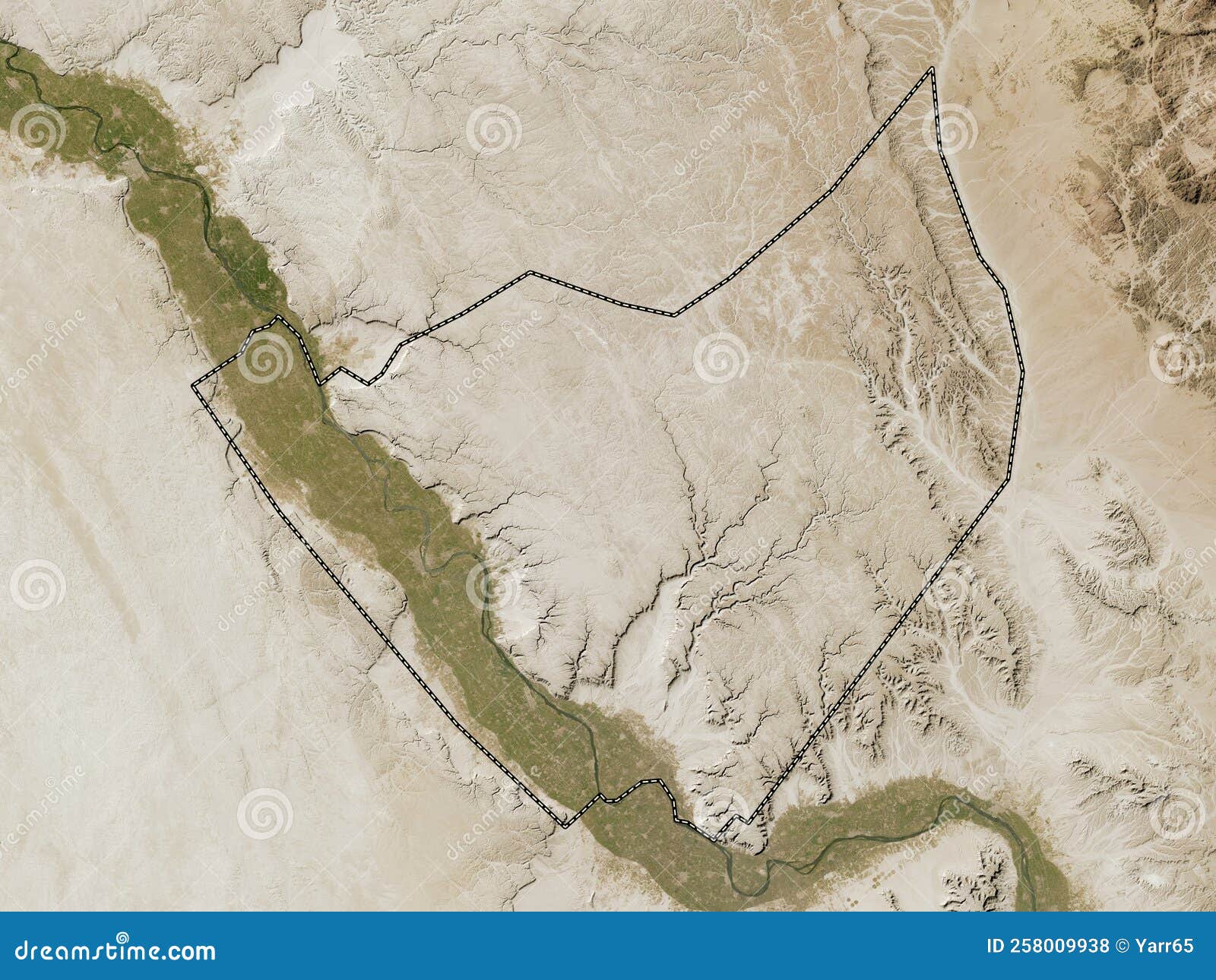 Suhaj, Egypt. Low-res Satellite. No Legend Stock Illustration ...