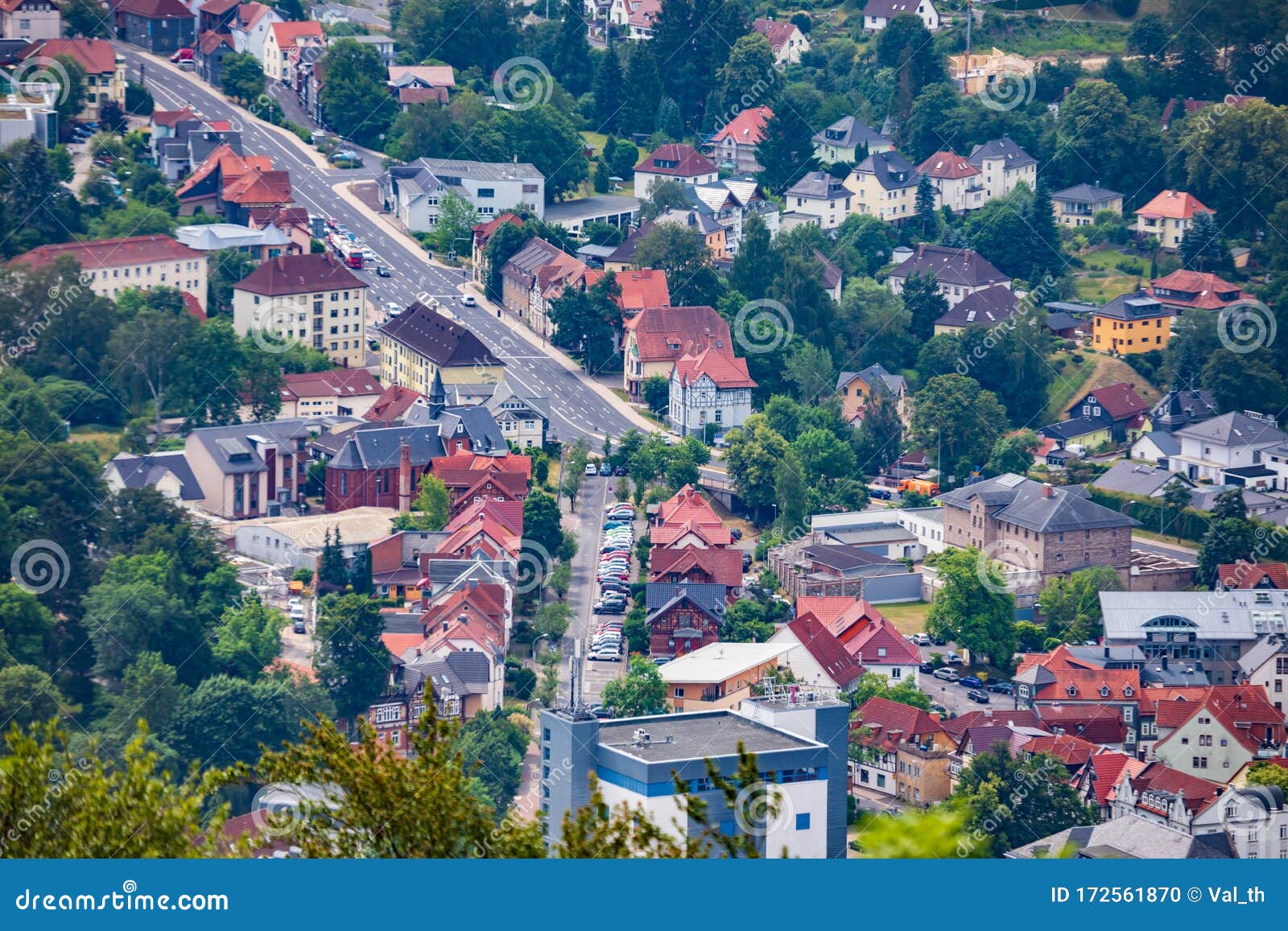 Townscape of Suhl in Thuringia Editorial Image - Image of landmark ...