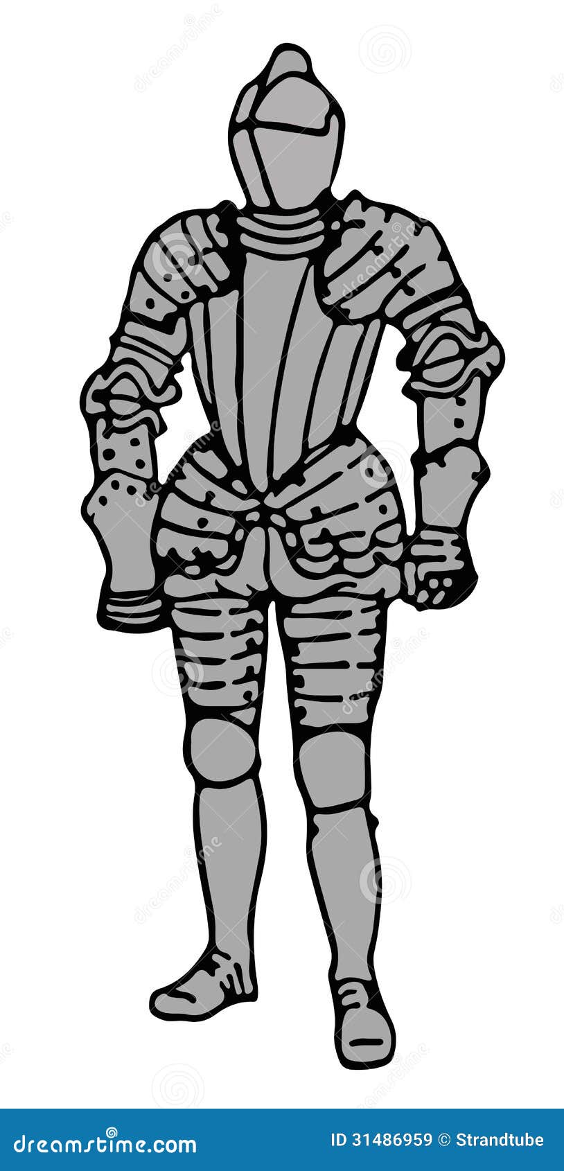 Suit of Armour stock illustration. Illustration of armed - 31486959