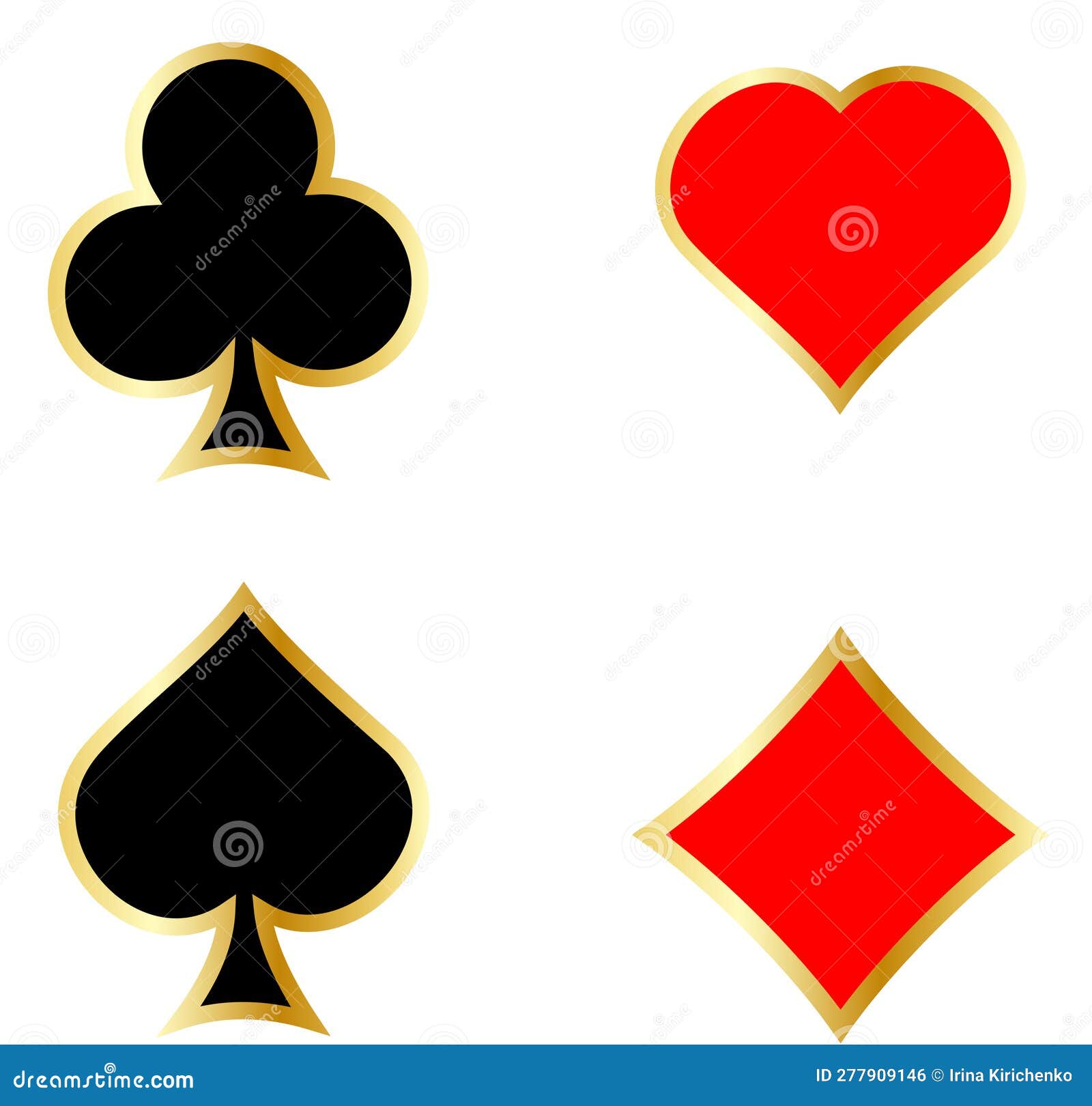 Suit Deck of Playing Cards on Transparent Background Stock Vector ...