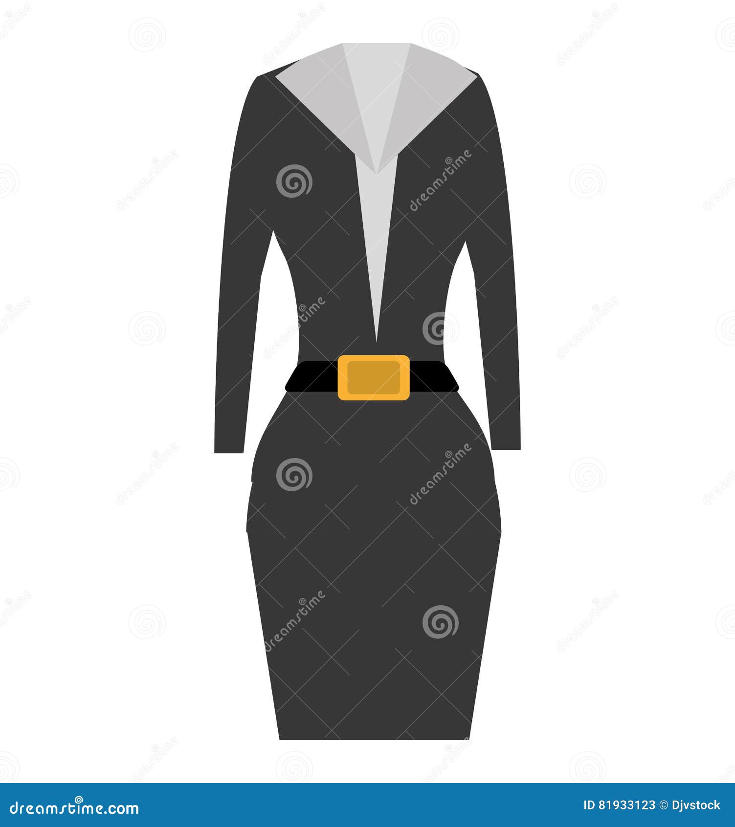 Suit elegant female icon stock vector. Illustration of cloth - 81933123