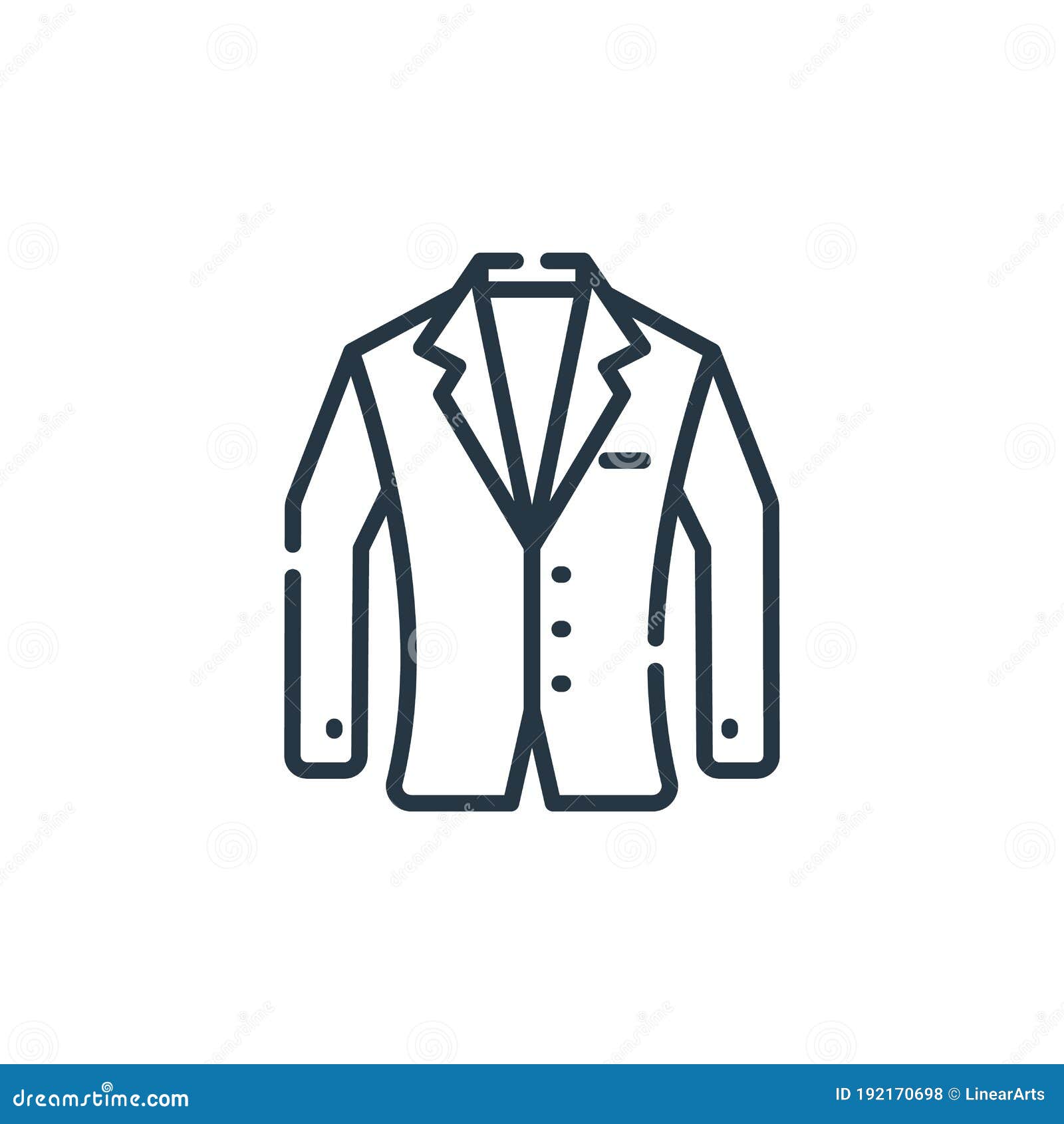 Suit Icon Vector from Event Concept. Thin Line Illustration of Suit ...