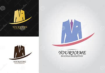 Suit Jacket Men Logo stock vector. Illustration of classic - 137318618
