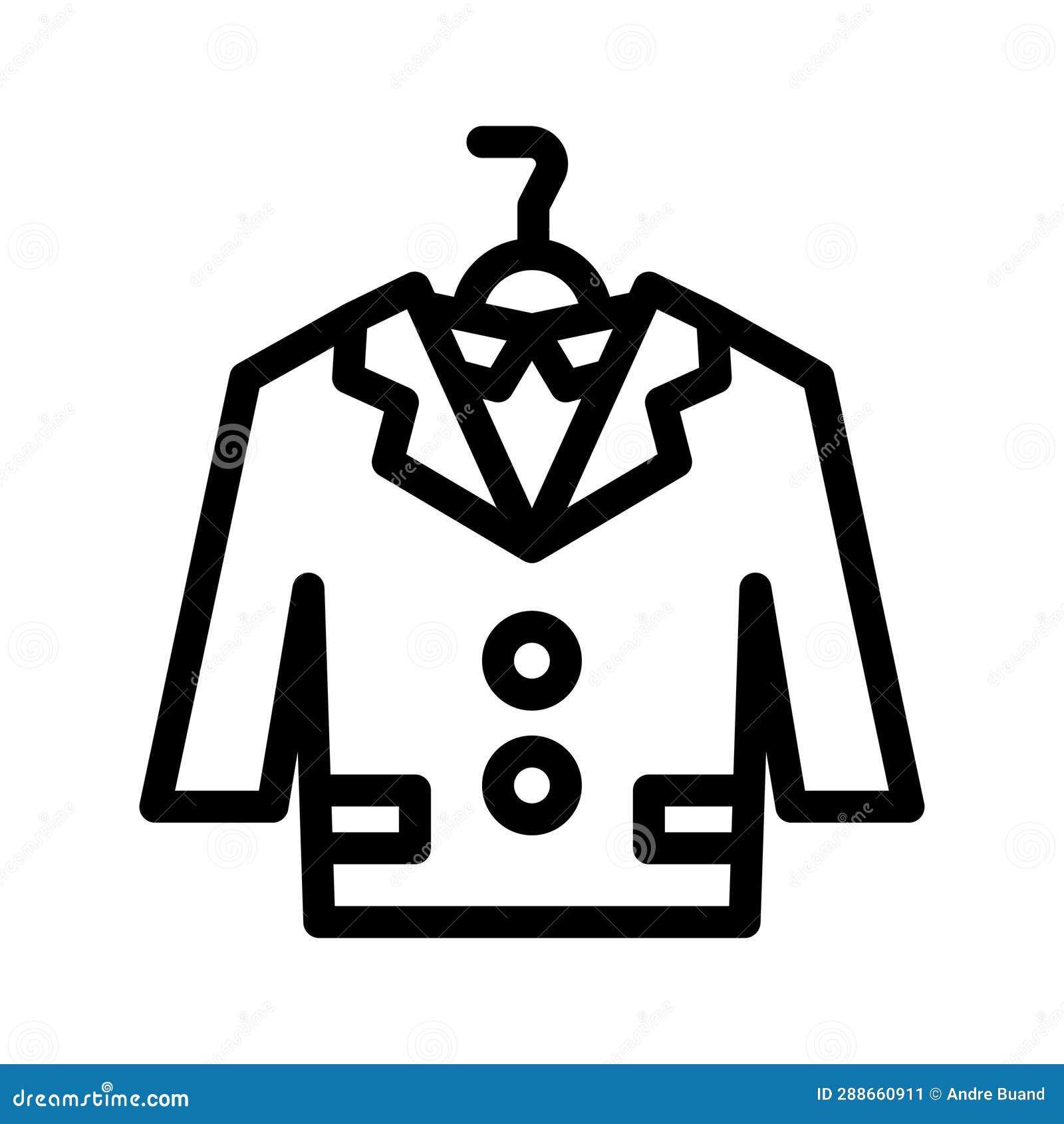 Suit Line Icon Illustration Vector Graphic Stock Illustration ...