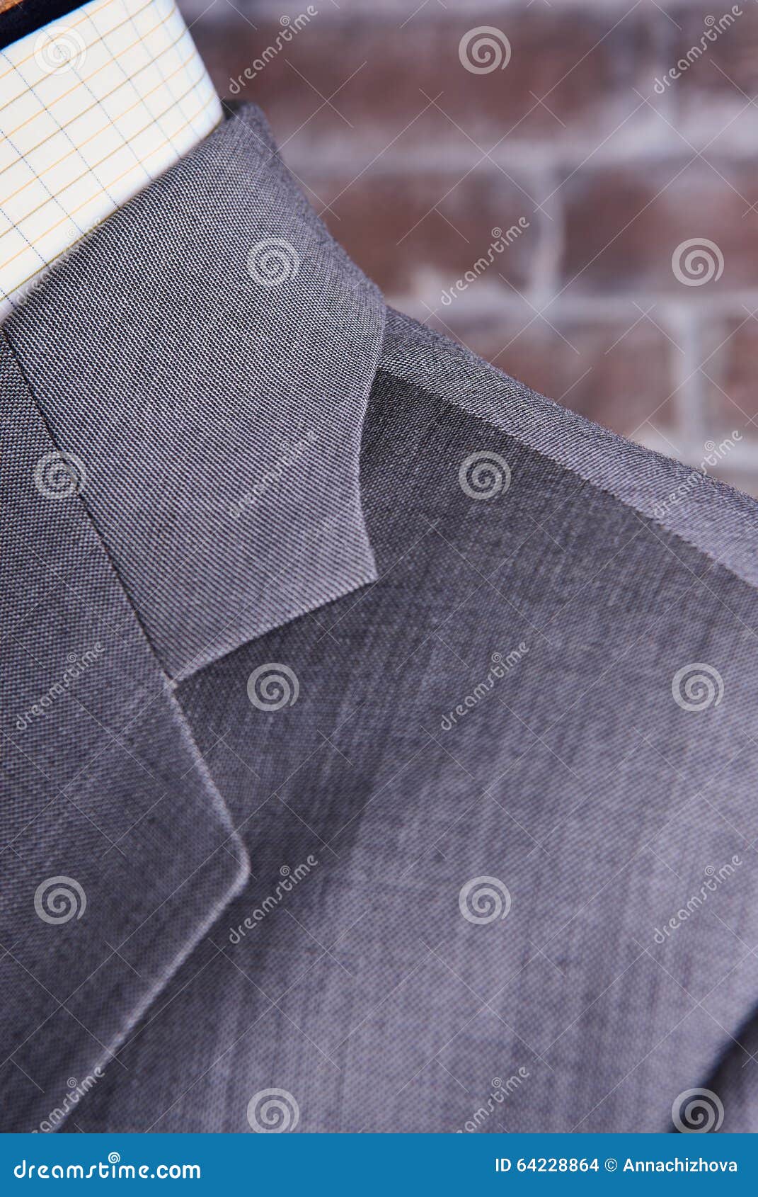 Suit Texture Close Up stock photo. Image of luxury, collar - 64228864