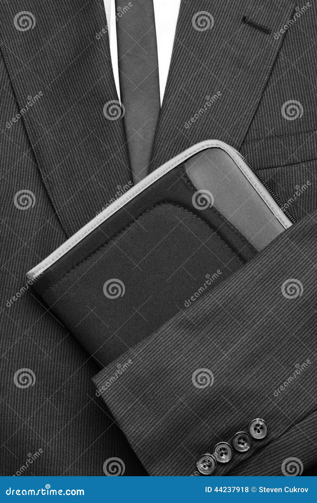 Suit Tie and Folder stock photo. Image of binder, close - 44237918