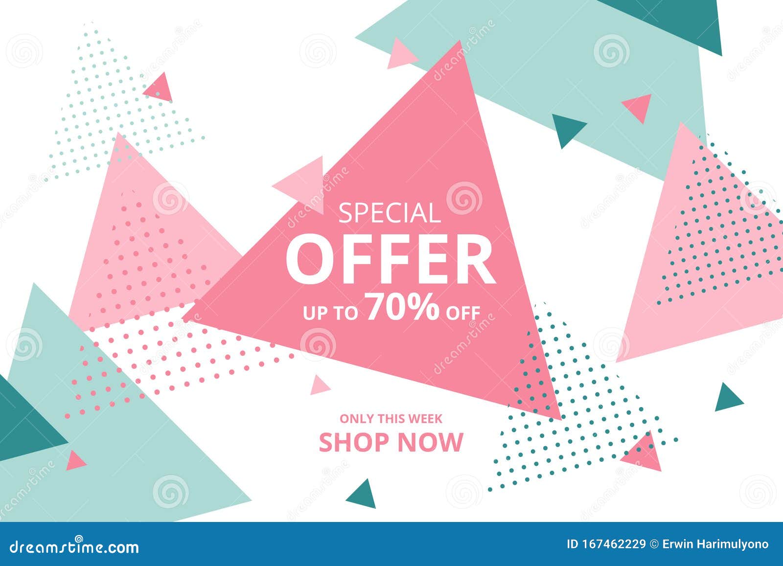 Special Offer Concept in Geometric Pattern Stock Vector - Illustration ...