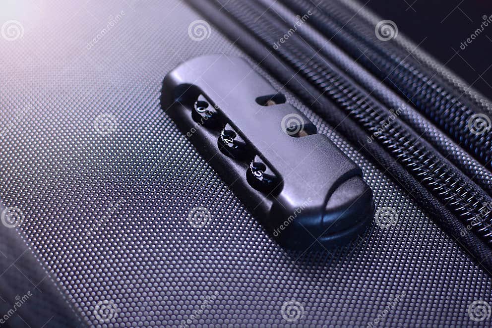 Suitcase Baggage Combination Lock Stock Image - Image of code, business ...