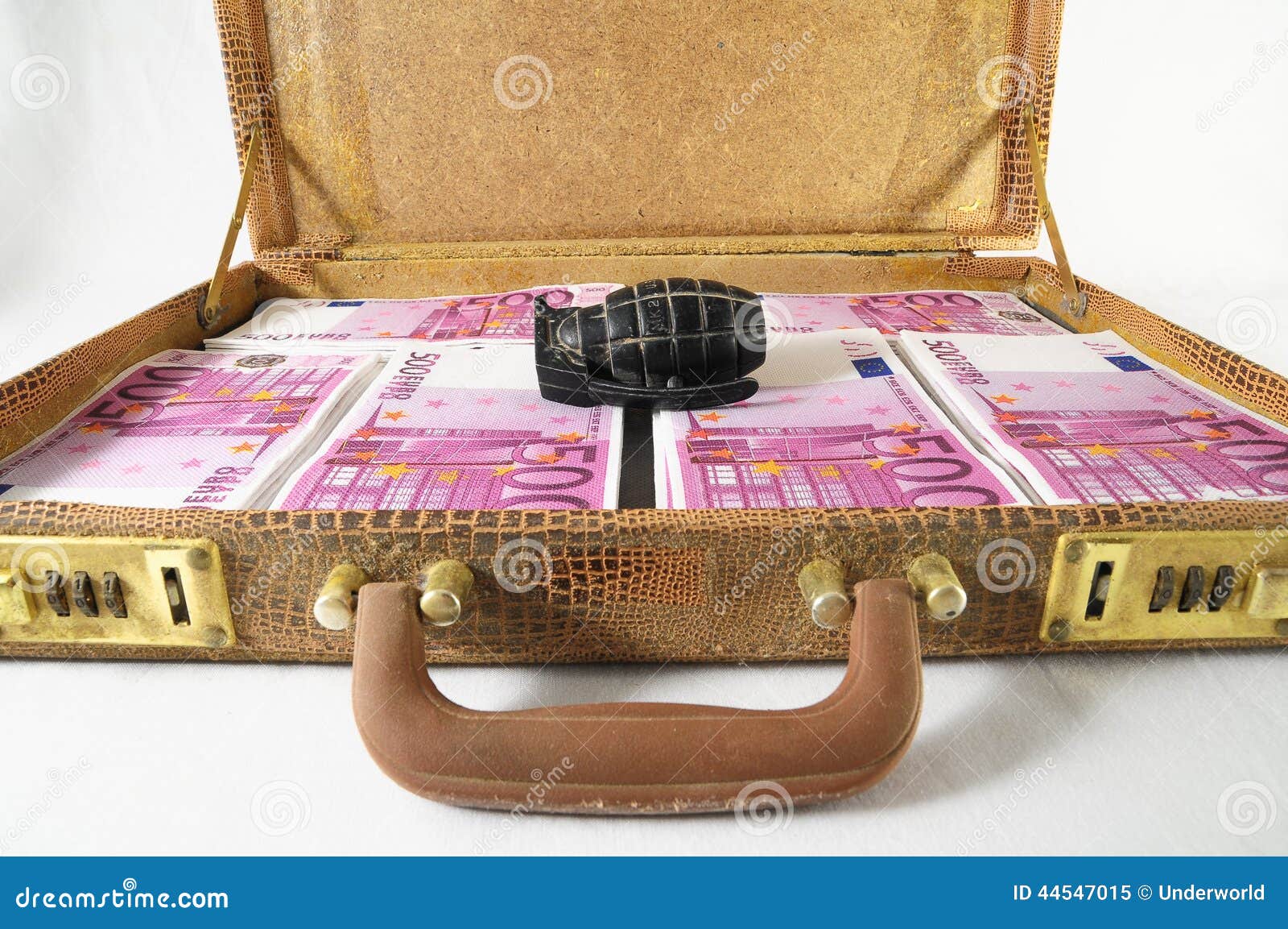 Suitcase Full of Banknotes stock image. Image of euro - 44547015