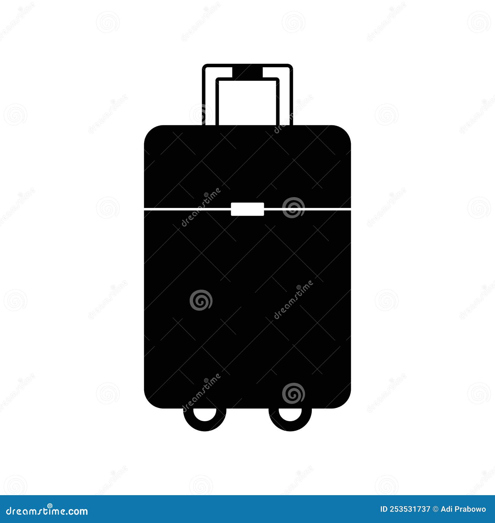 Suitcase Icon Logo Vector Design Stock Vector - Illustration of baggage ...