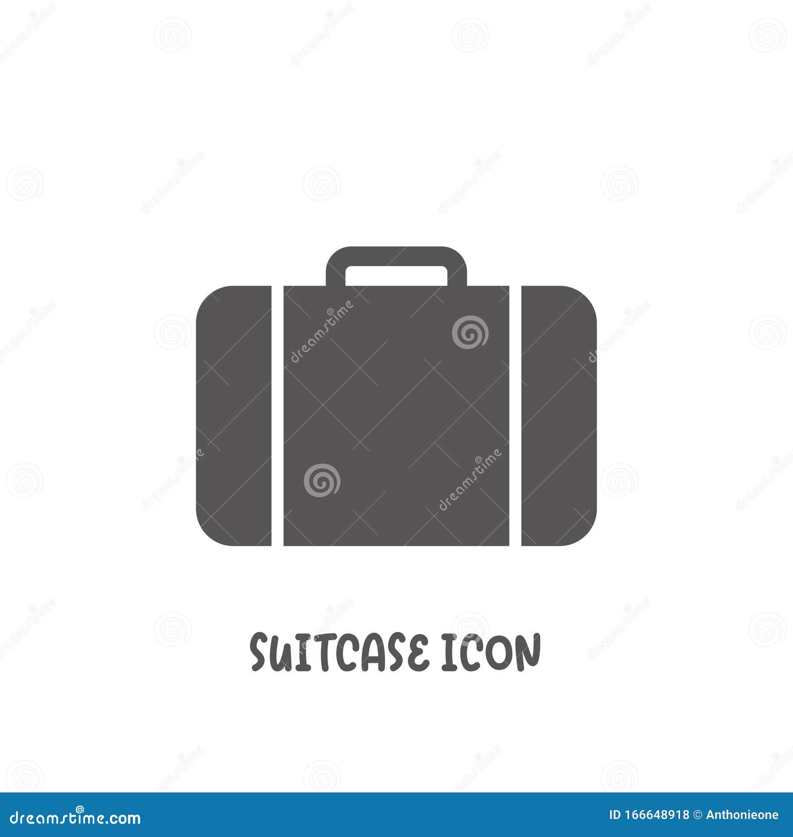 Suitcase Icon Simple Flat Style Vector Illustration Stock Vector ...