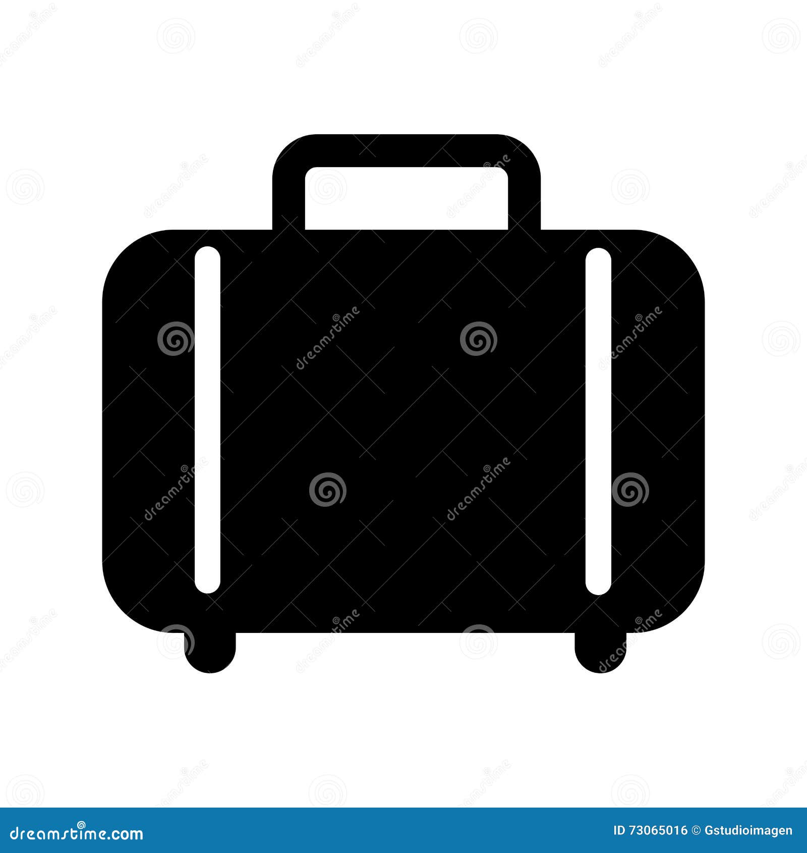 Suitcase Isolated Icon Design Stock Photo - Image of label, background ...