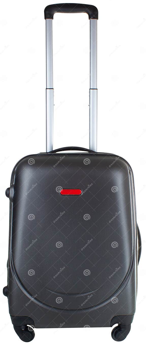 Suitcase with long handle stock image. Image of spinner - 152223373