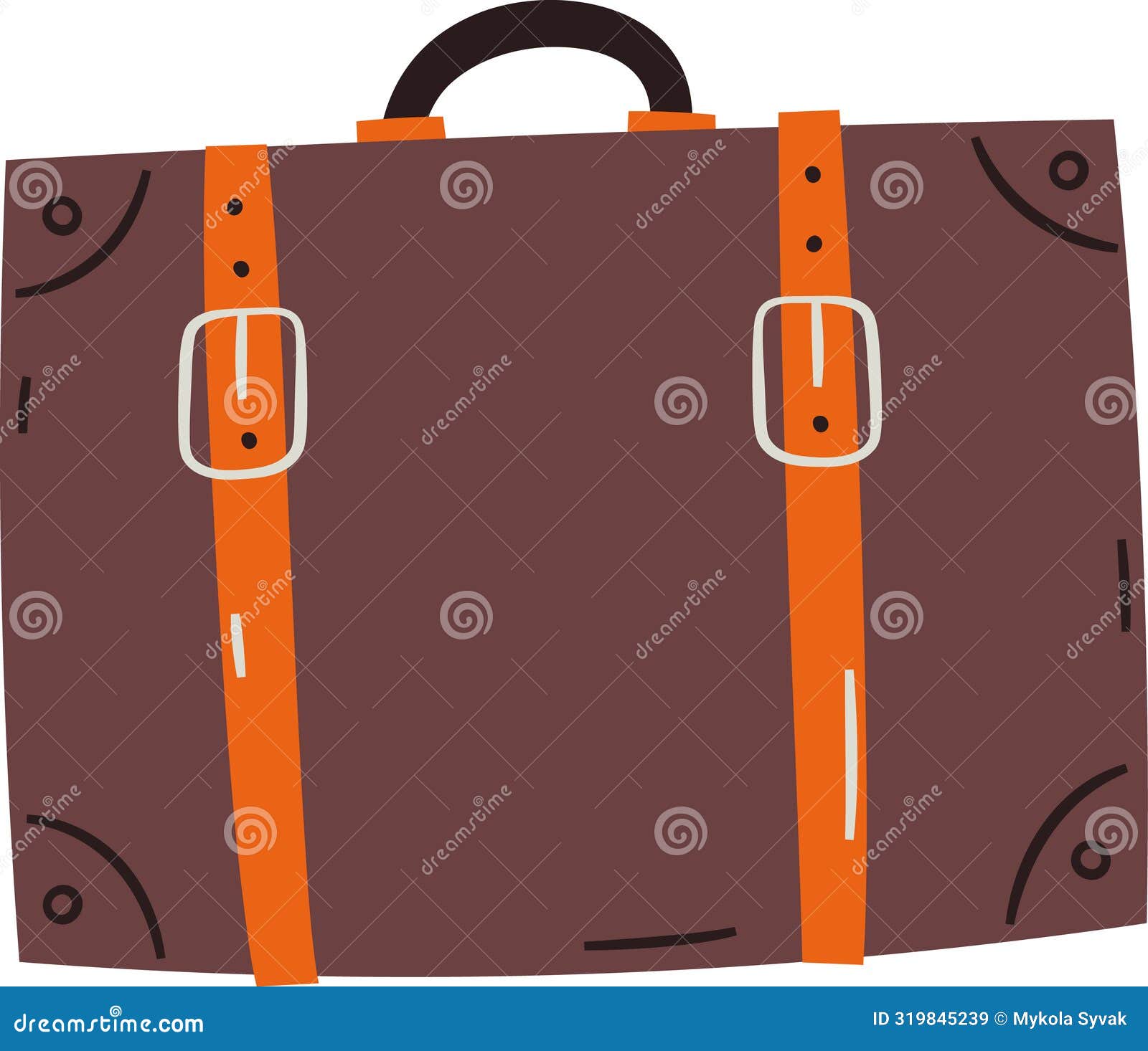 Suitcase Luggage Cartoon stock vector. Illustration of concept - 319845239