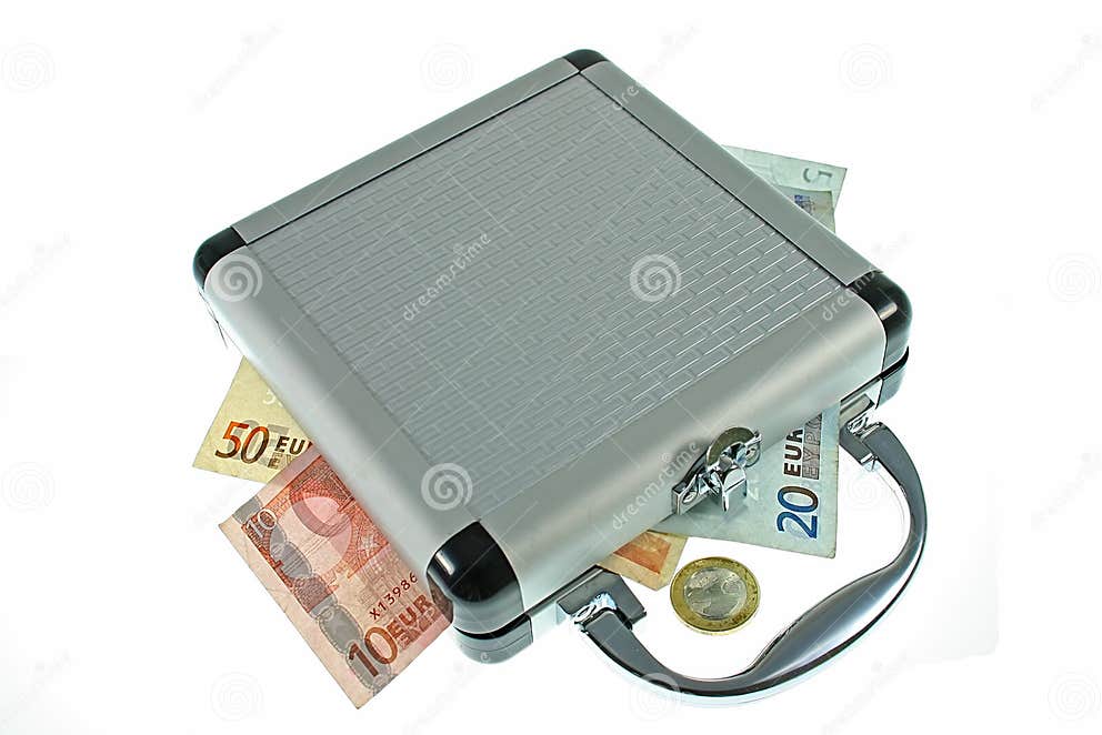 Suitcase with money stock photo. Image of store, carry - 5522444