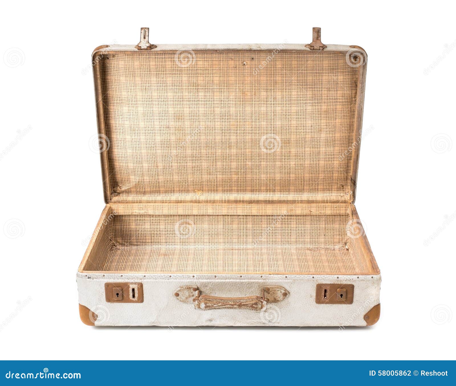 Suitcase stock photo. Image of rusty, baggage, isolated - 58005862